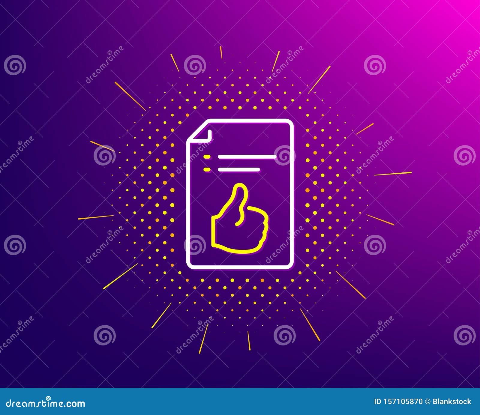 Approved Document Line Icon. Accepted or Confirmed Sign. Vector Stock ...