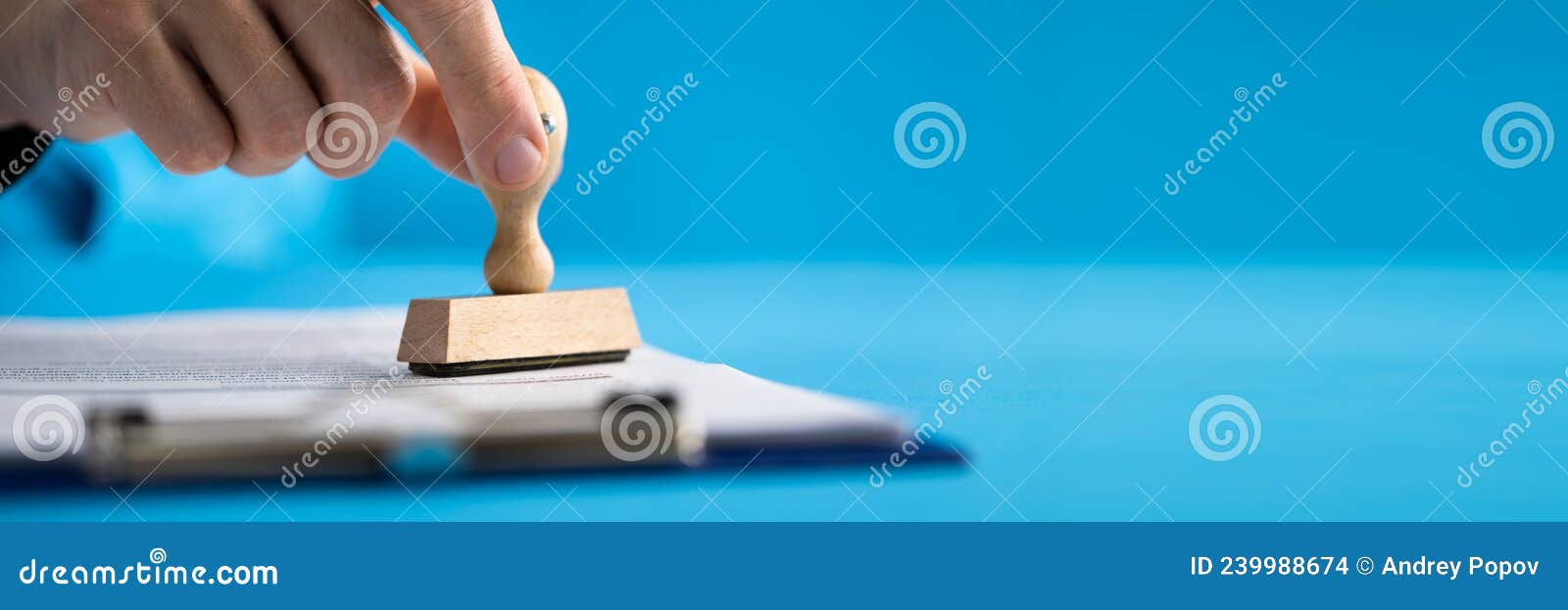 Approved Document Stamp or Permit Stamper Stock Photo - Image of ...