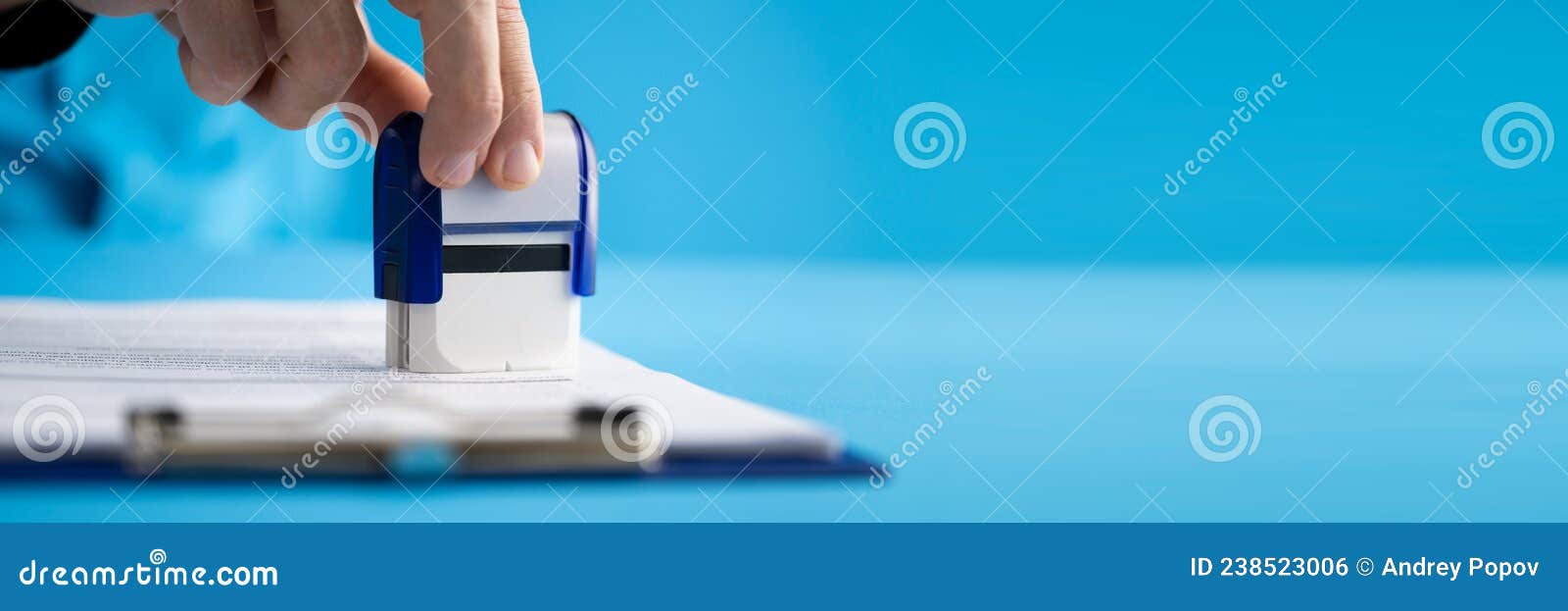 Approved Document Stamp or Permit Stamper Stock Photo - Image of ...