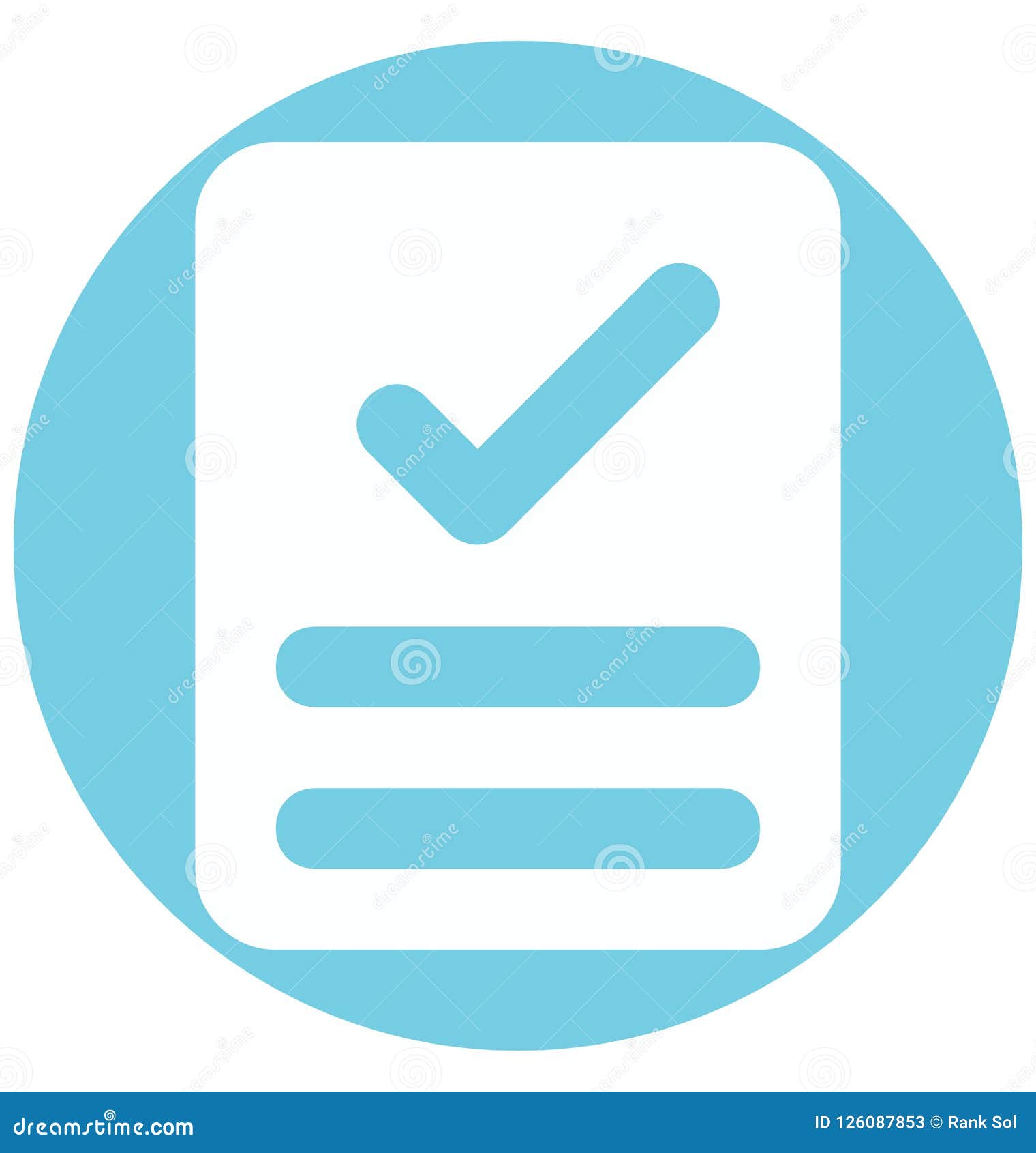 Approved Documents Two Colors Glyph Vector Icon Isolated and Editable ...