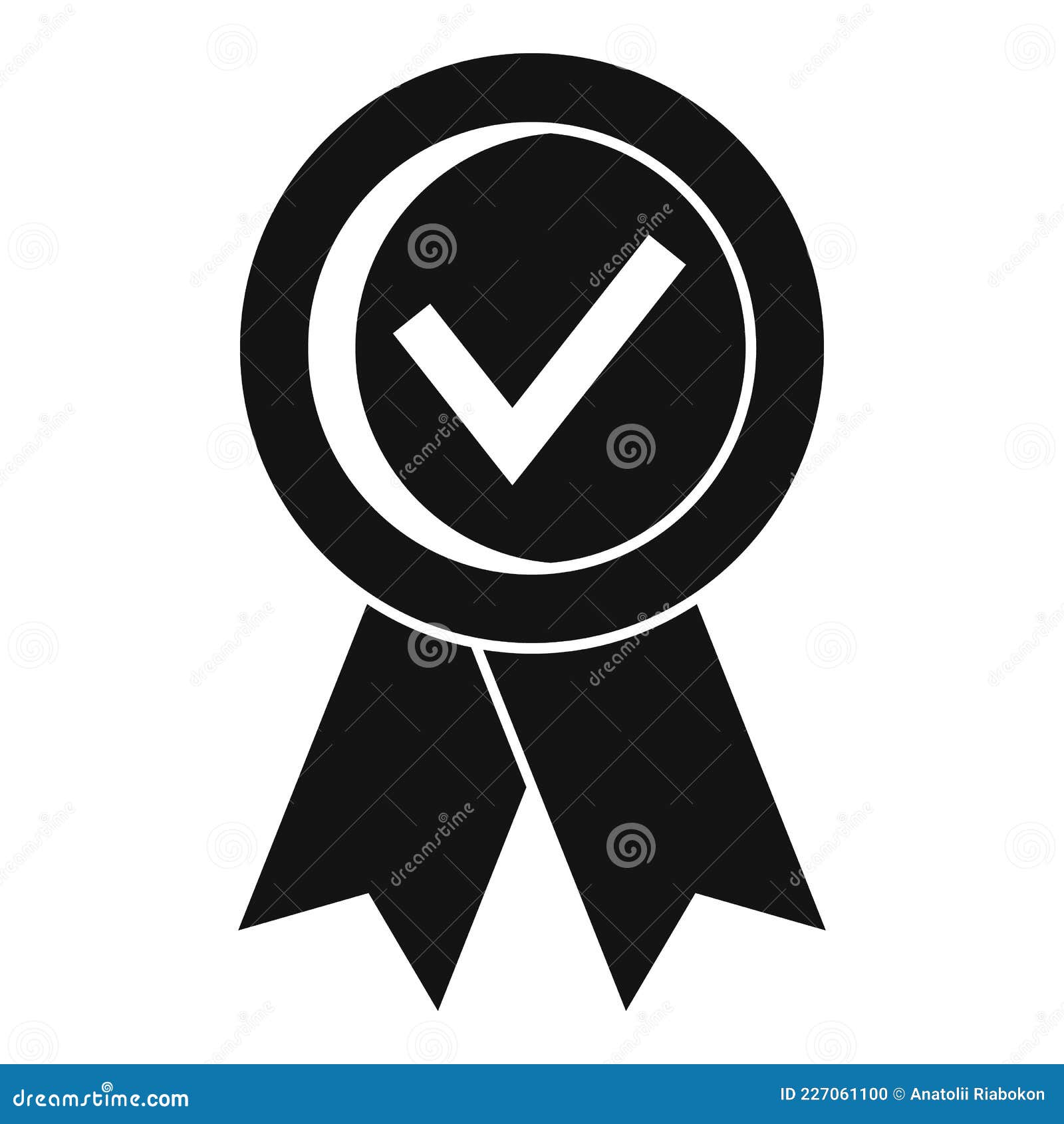 Approved Emblem Icon Simple Vector. Quality Certificate Stock ...