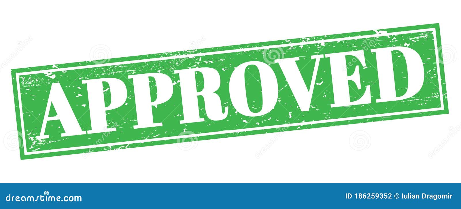 APPROVED Green Grungy Stamp Stock Illustration - Illustration of ...