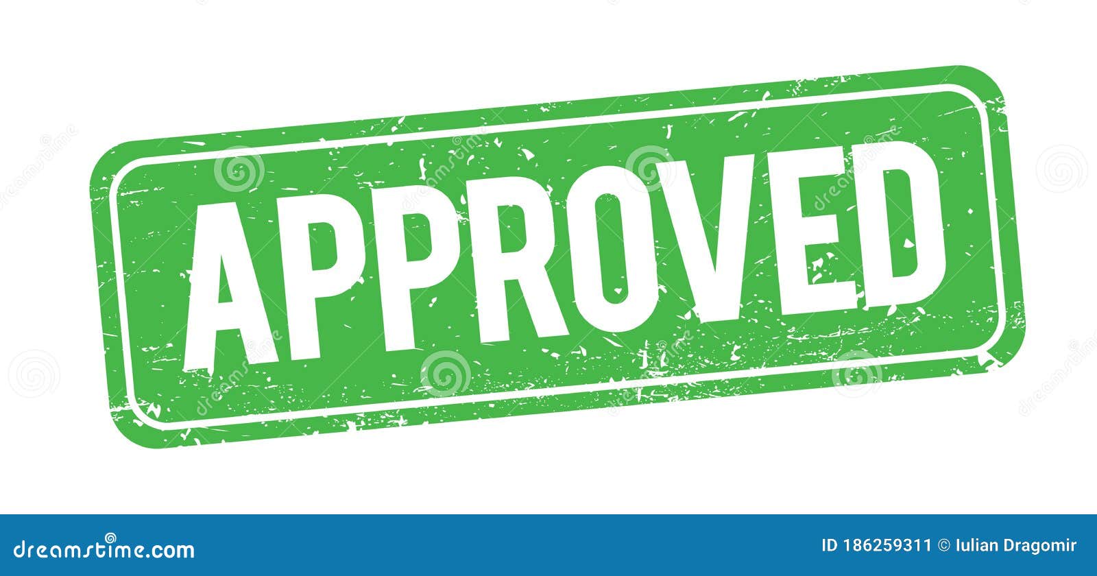 APPROVED Green Grungy Stamp Stock Illustration - Illustration of rubber ...