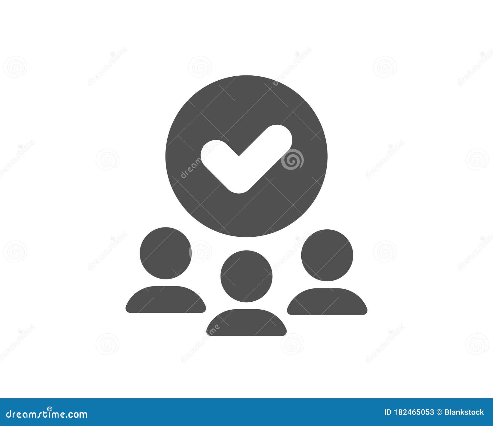 Approved Group Icon. Accepted Team Sign. Vector Stock Vector ...
