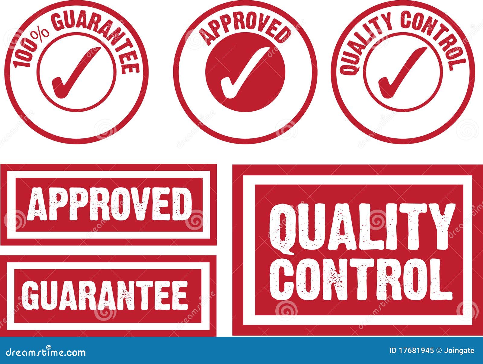 Approved, Guarantee and Quality Control Symbol Stock Vector ...