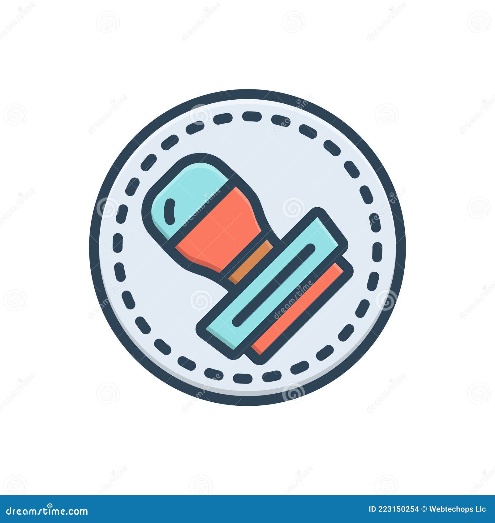 Color Illustration Icon for Approved, Avowed and Assumptive Stock ...