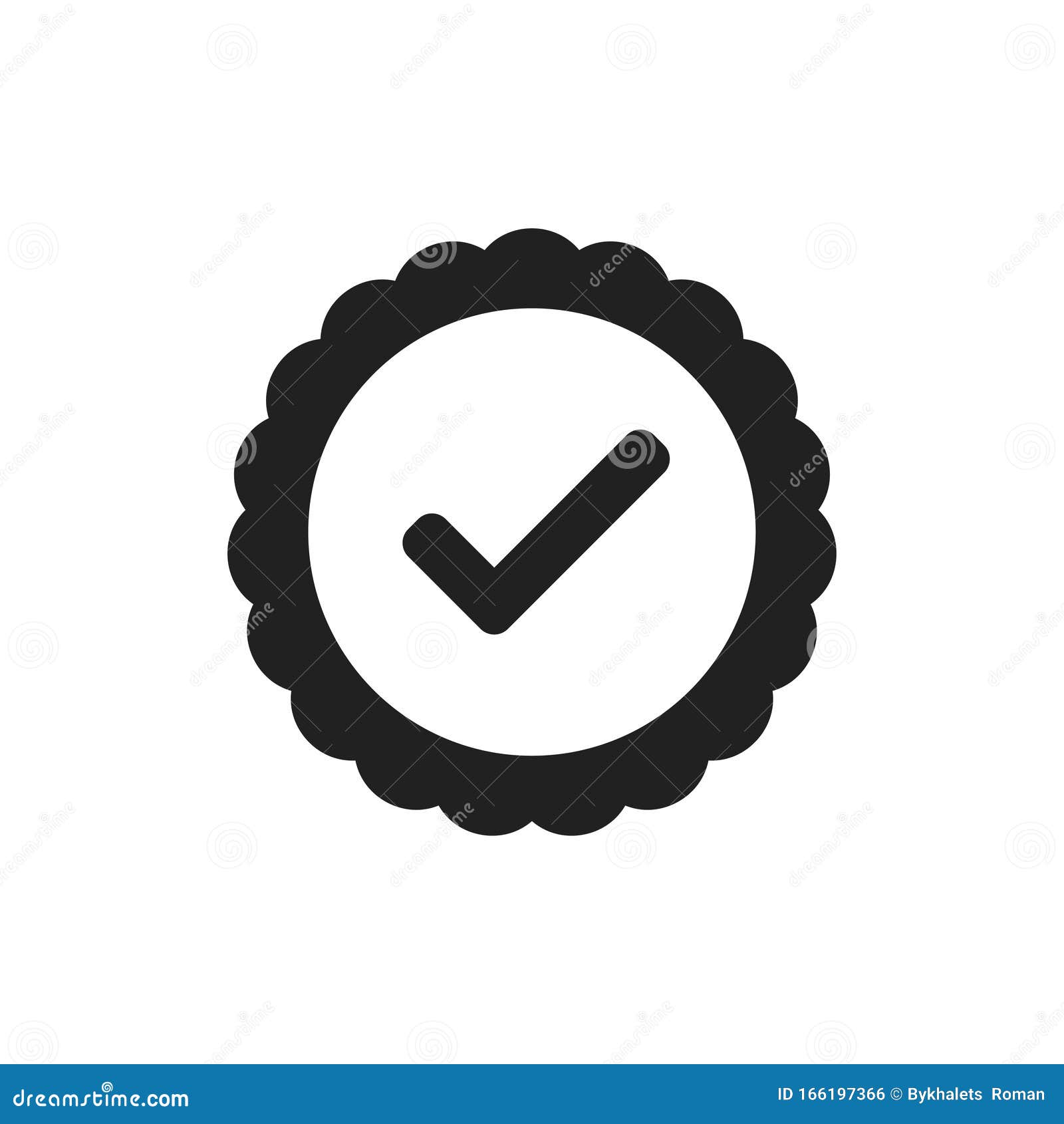 Approved Icon Isolated. Quality Mark. Stamp Element. Good Result Stock ...