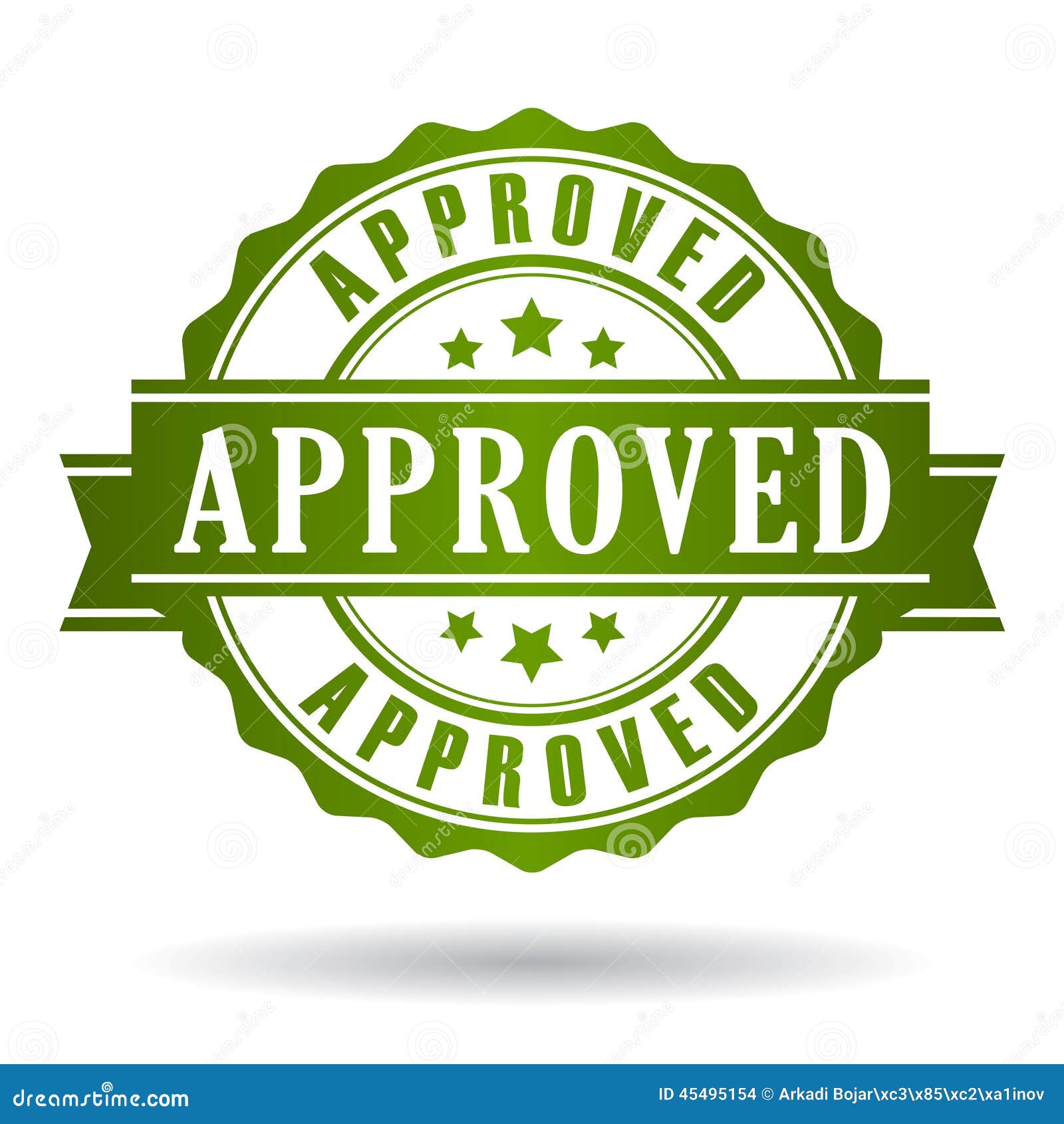 Approved Icon Logo Cartoon Vector | CartoonDealer.com #80008629