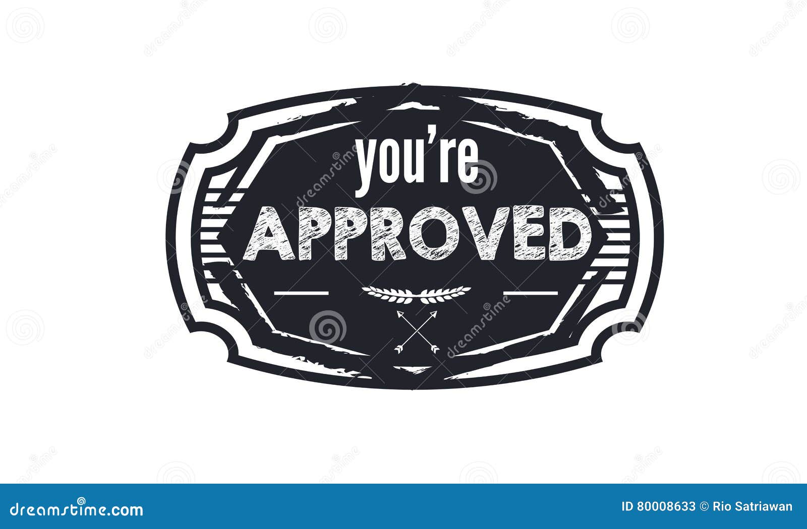 Approved icon logo stock vector. Illustration of deny - 80008633