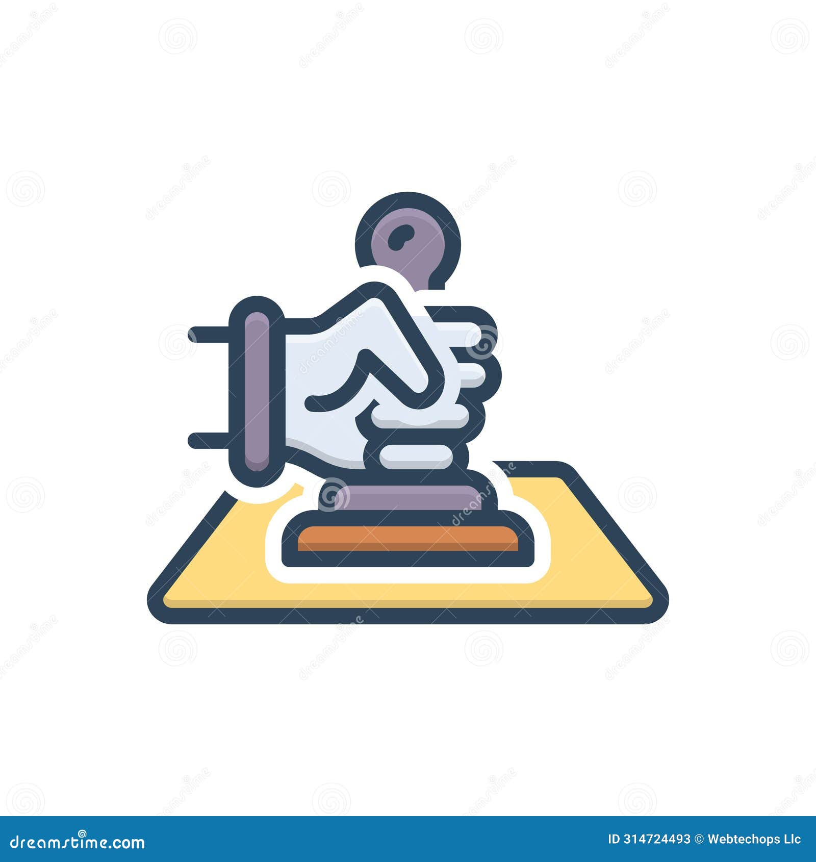 Color Illustration Icon for Approved, Stamp and Agreed Stock ...