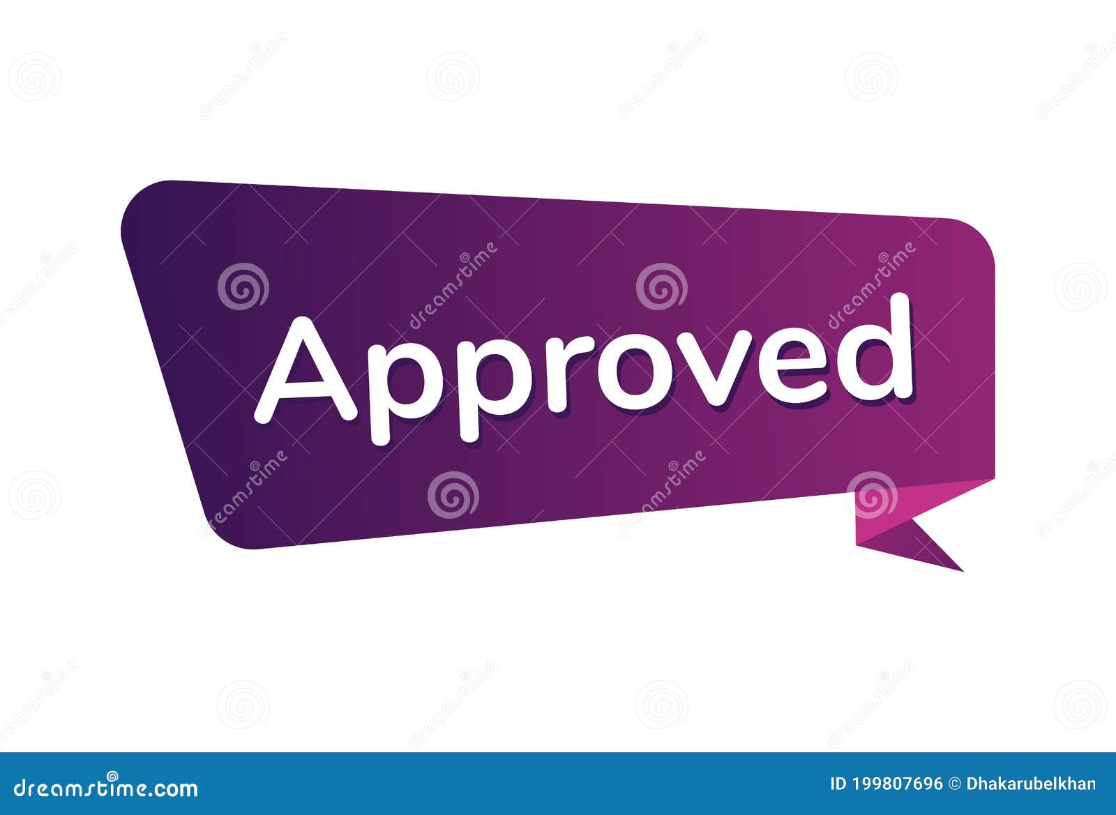 Approved Image Vector, Approved Banner Design Stock Vector ...