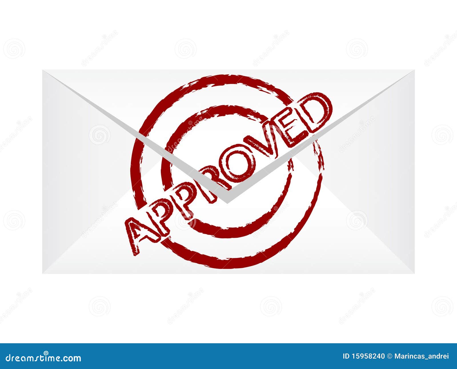 Approved Letter Vector Illustration | CartoonDealer.com #51667768