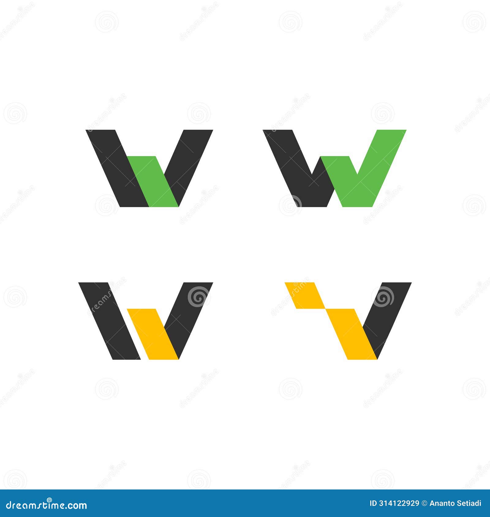 Initial Letter W Check Logo Design Stock Vector - Illustration of ...