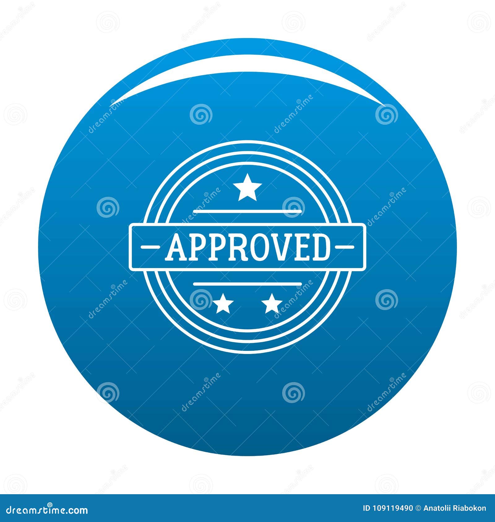 Approved Lgo, Simple Style. Stock Vector - Illustration of spare, logo ...