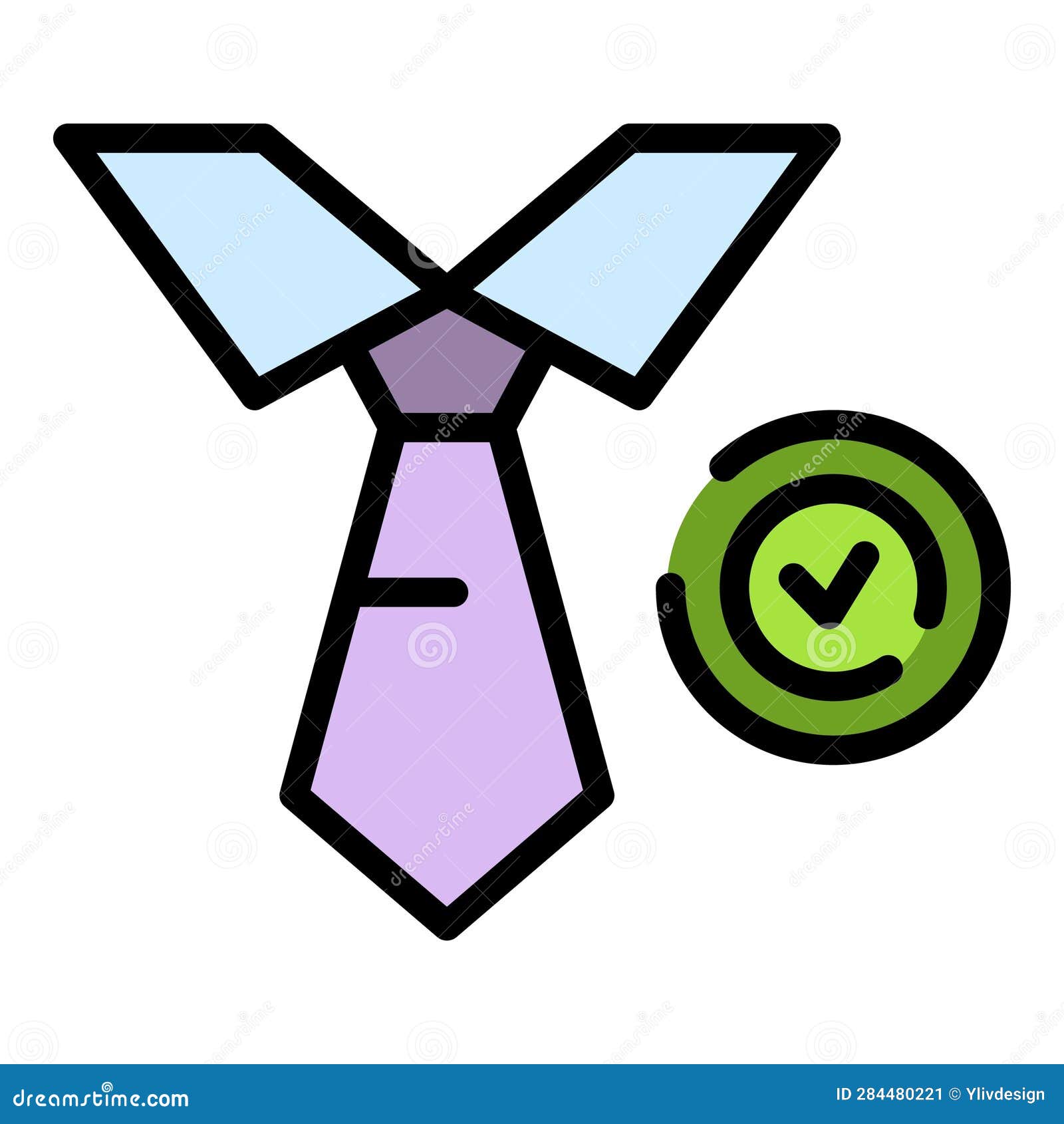 Approved Manager Icon Vector Flat Stock Illustration - Illustration of ...