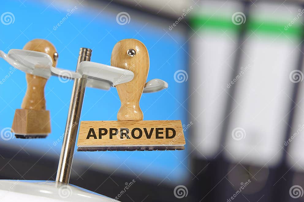 Approved stock photo. Image of paper, permission, approved - 40673686