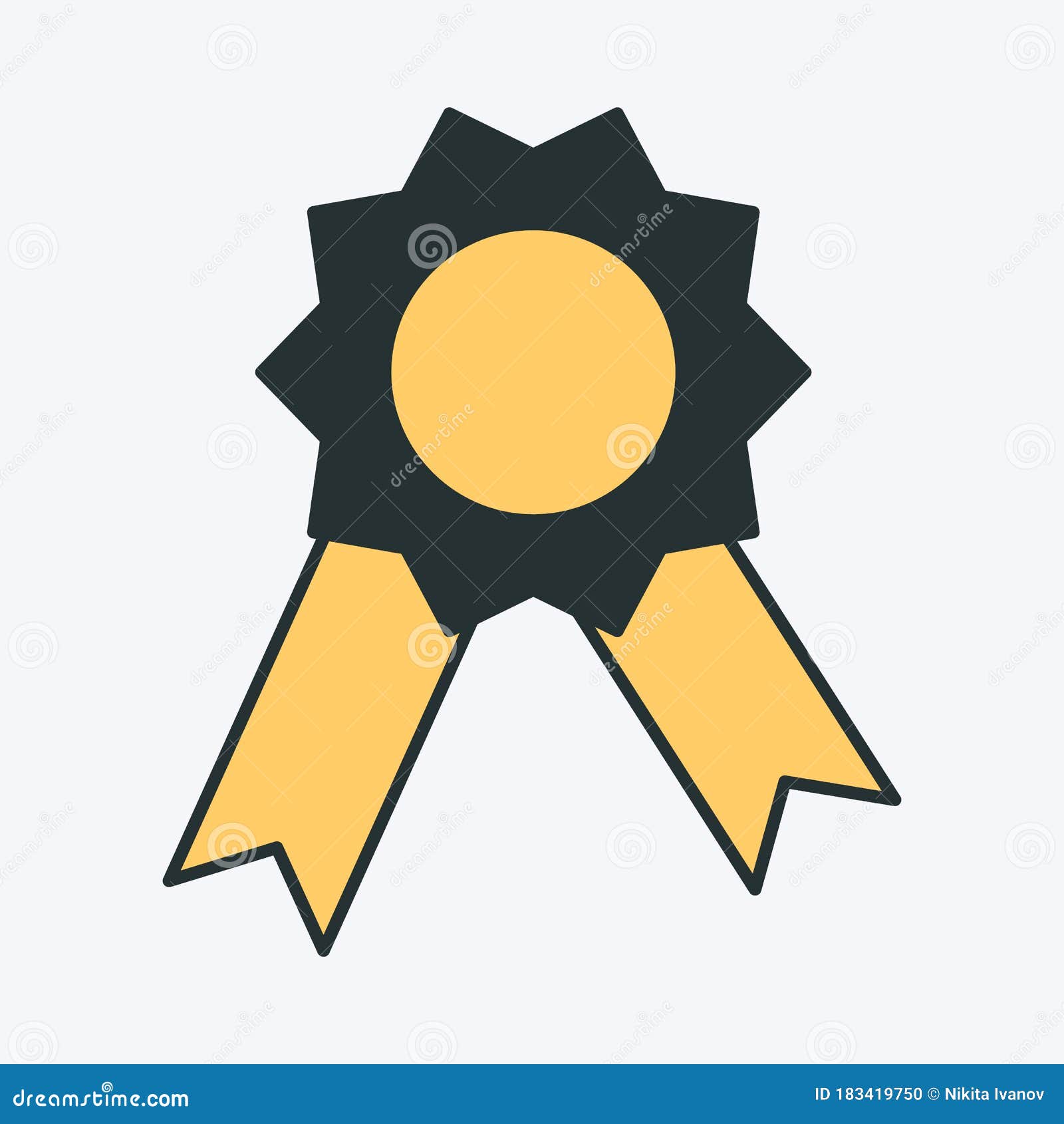 Approved Medal, Reward Black Vector Icon. Successful Quality Concept ... Approved Medal, Reward Black Vector Icon. Successful Quality Concept ...