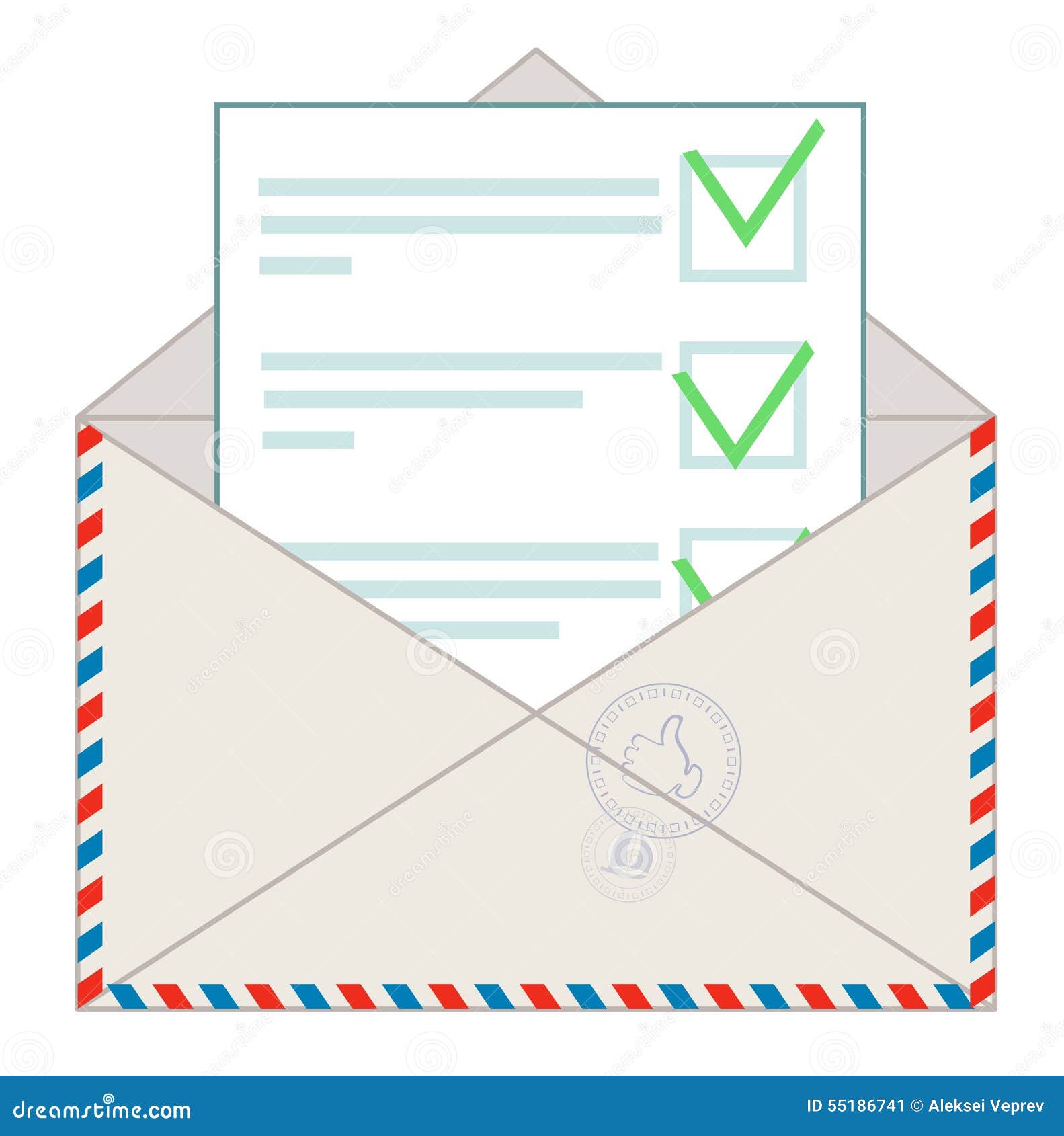 Approved Message on White Background Stock Vector - Illustration of ...