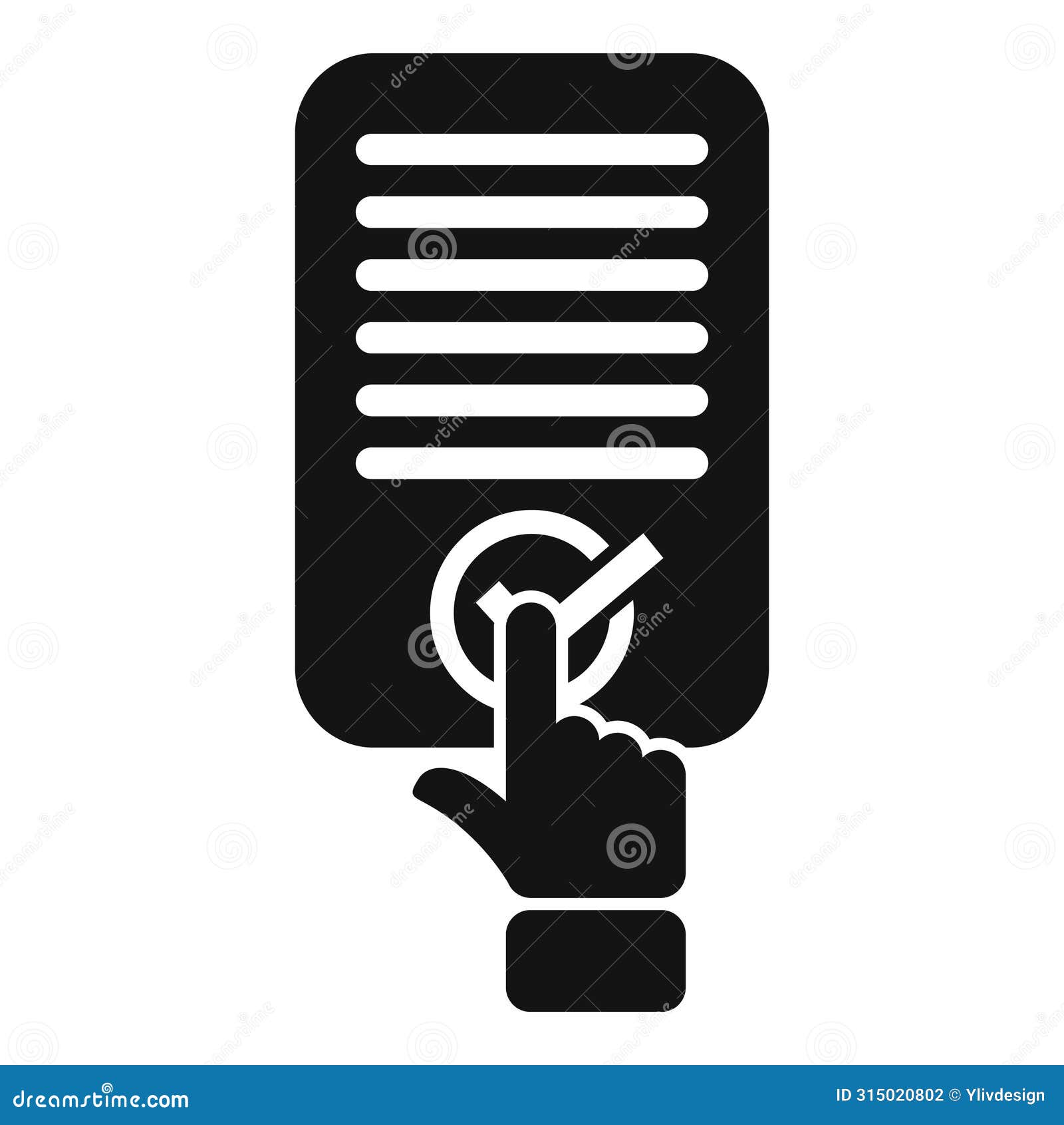 Approved Paper Disclaimer Icon Simple Vector. Information Check Stock ...