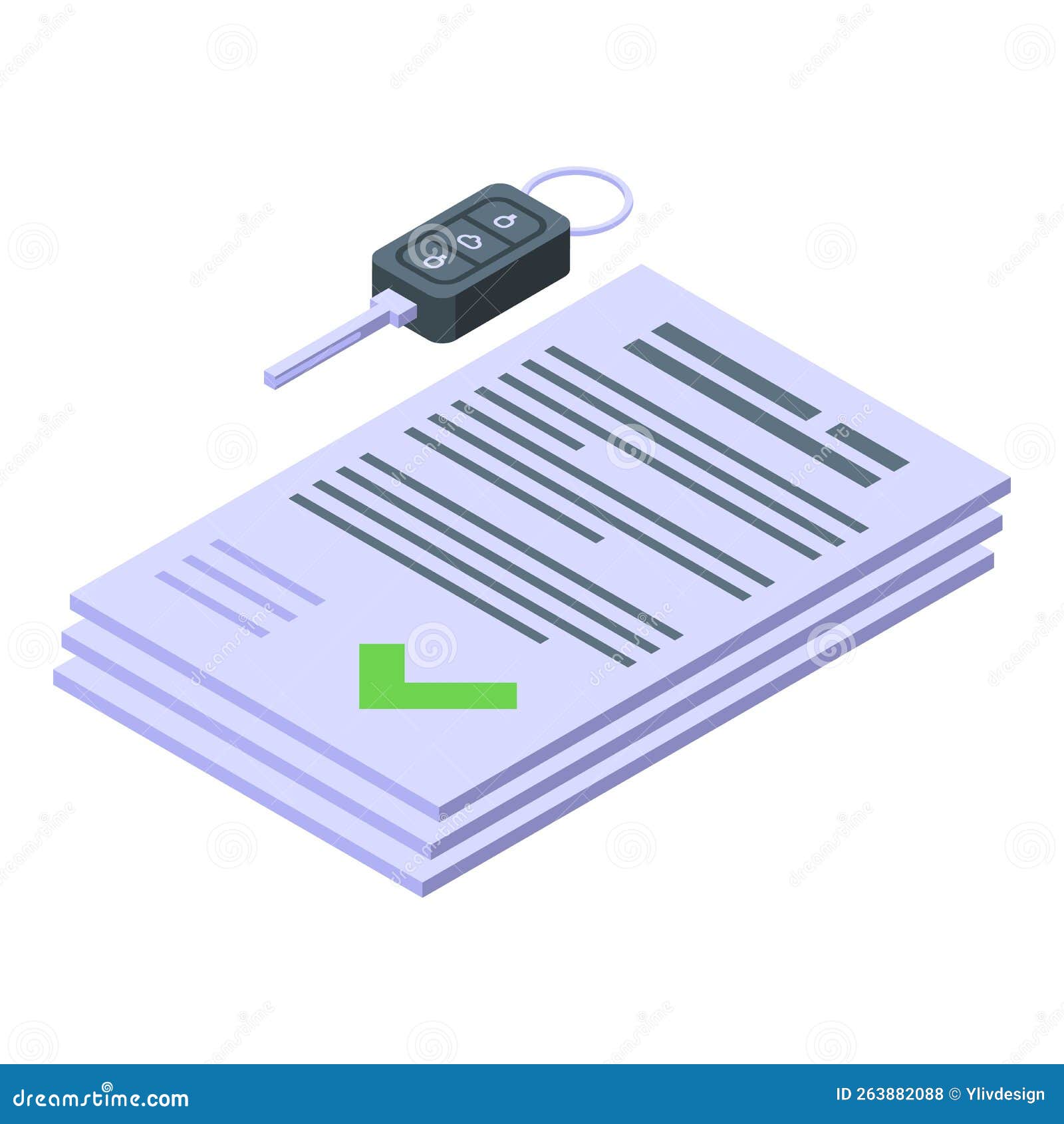 Approved Papers Icon Isometric Vector. Quality Control Stock Vector ...