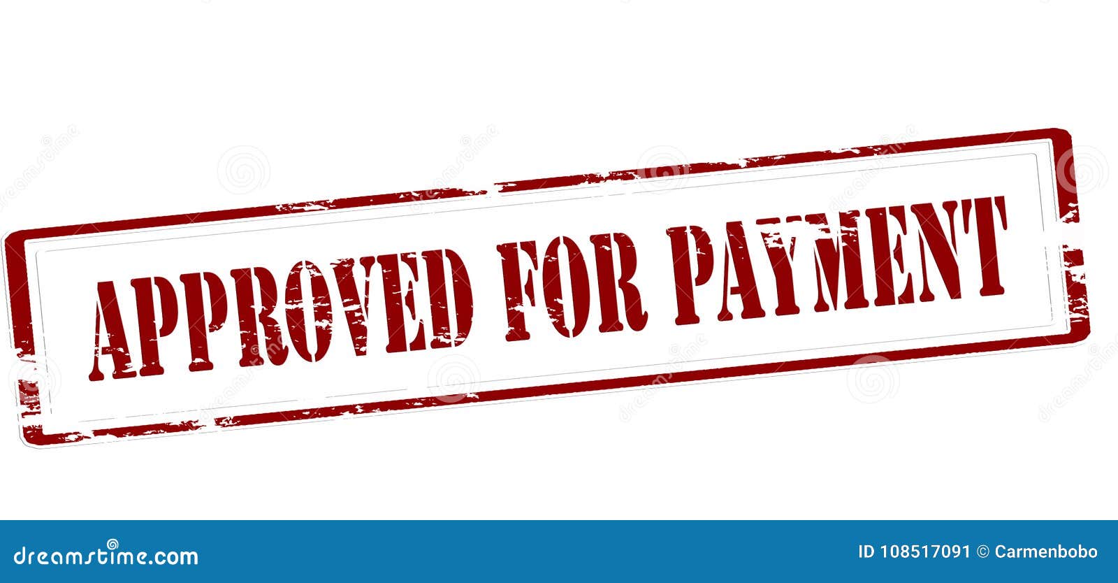 Approved for payment stock illustration. Illustration of authorized ...