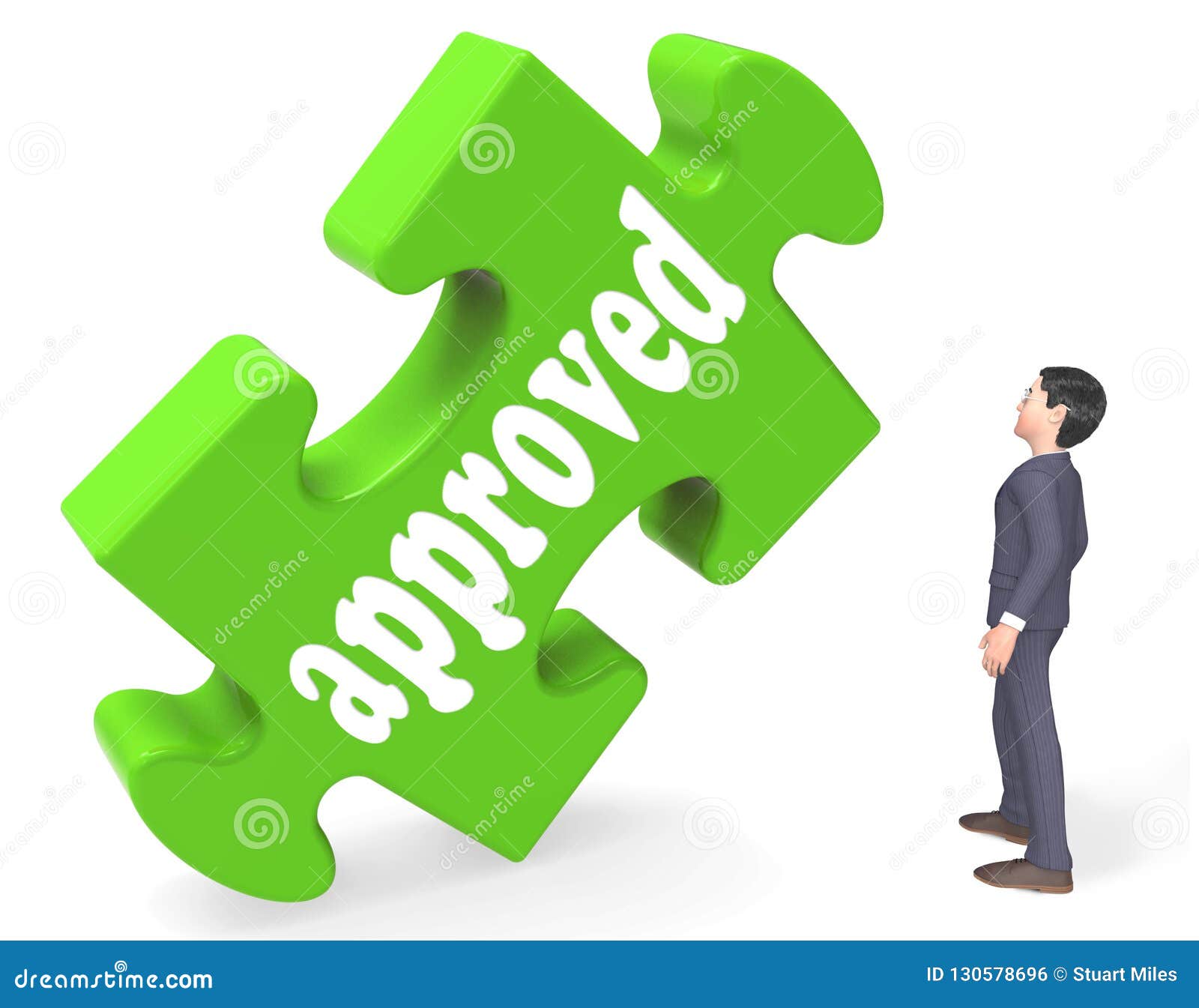 Approved Piece Shows Approval, Confirmed 3d Rendering Stock ...