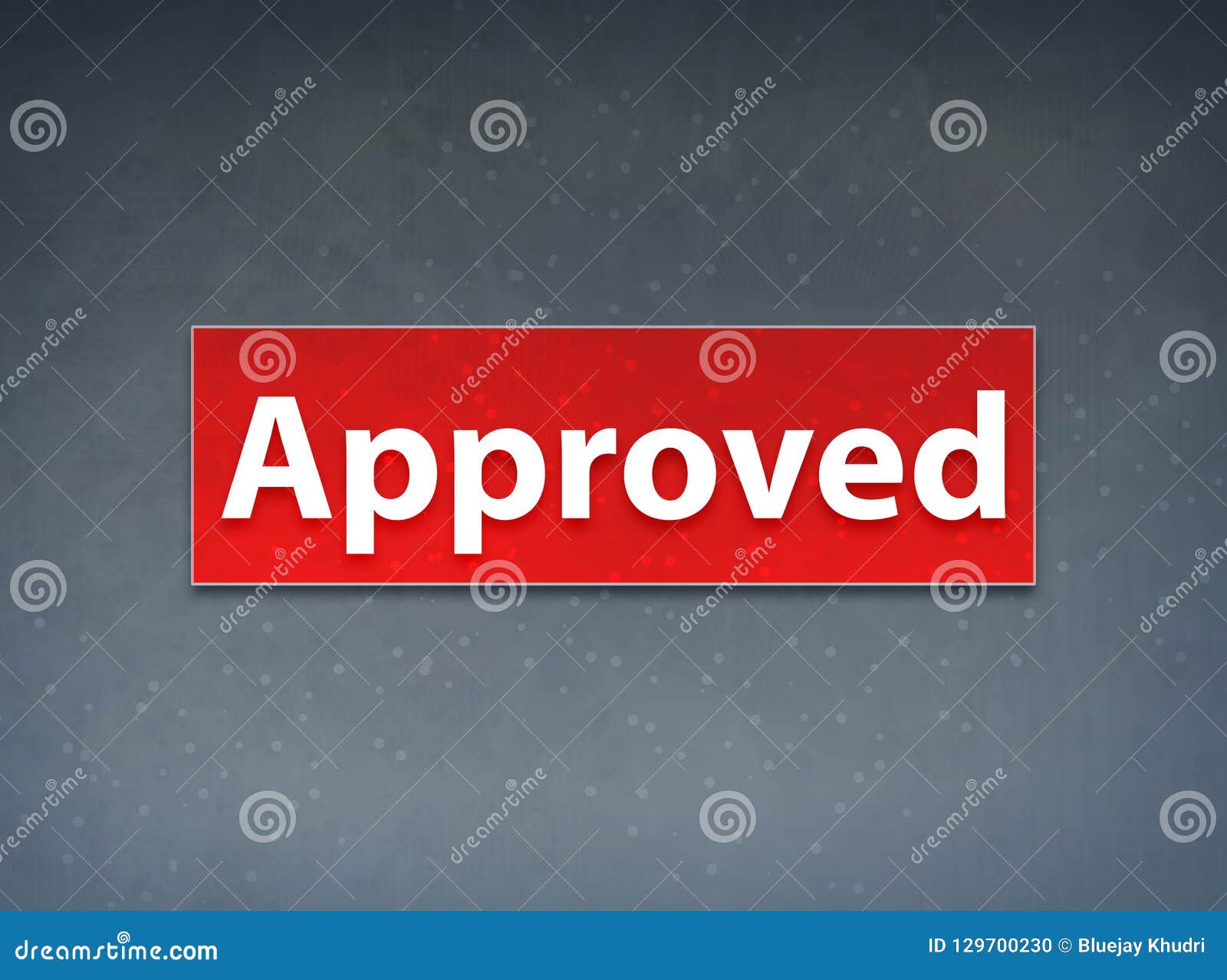 Approved Red Banner Abstract Background Stock Illustration ...