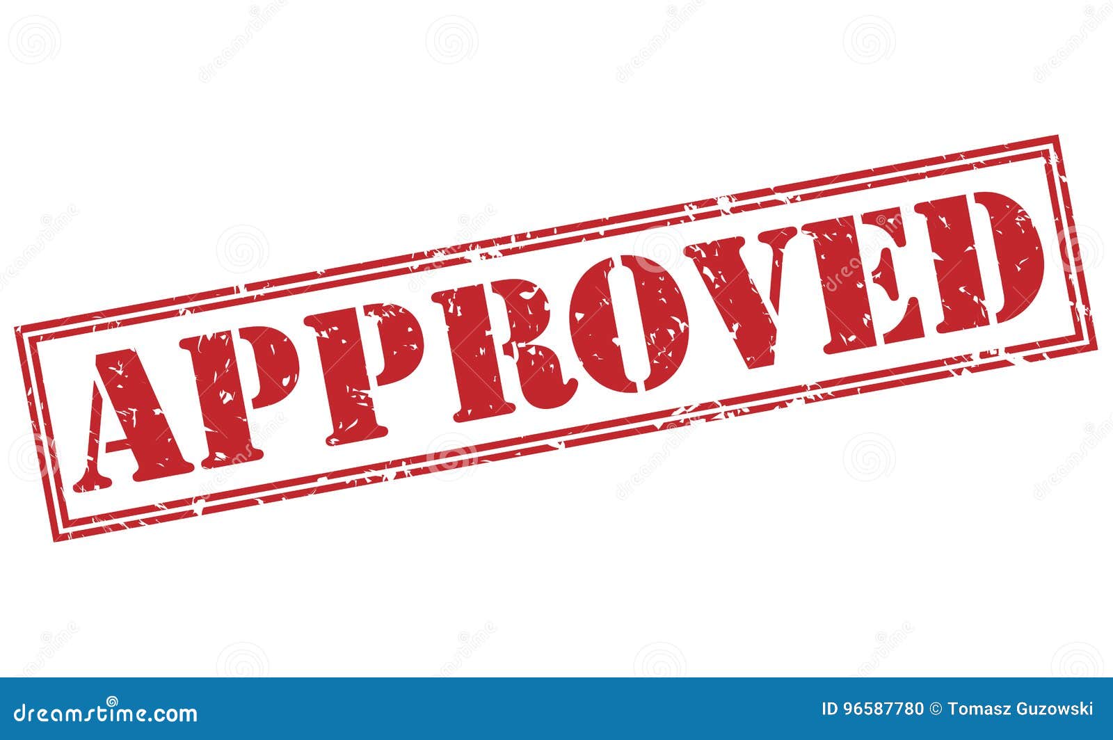 Approved red stamp stock illustration. Illustration of isolated - 96587780