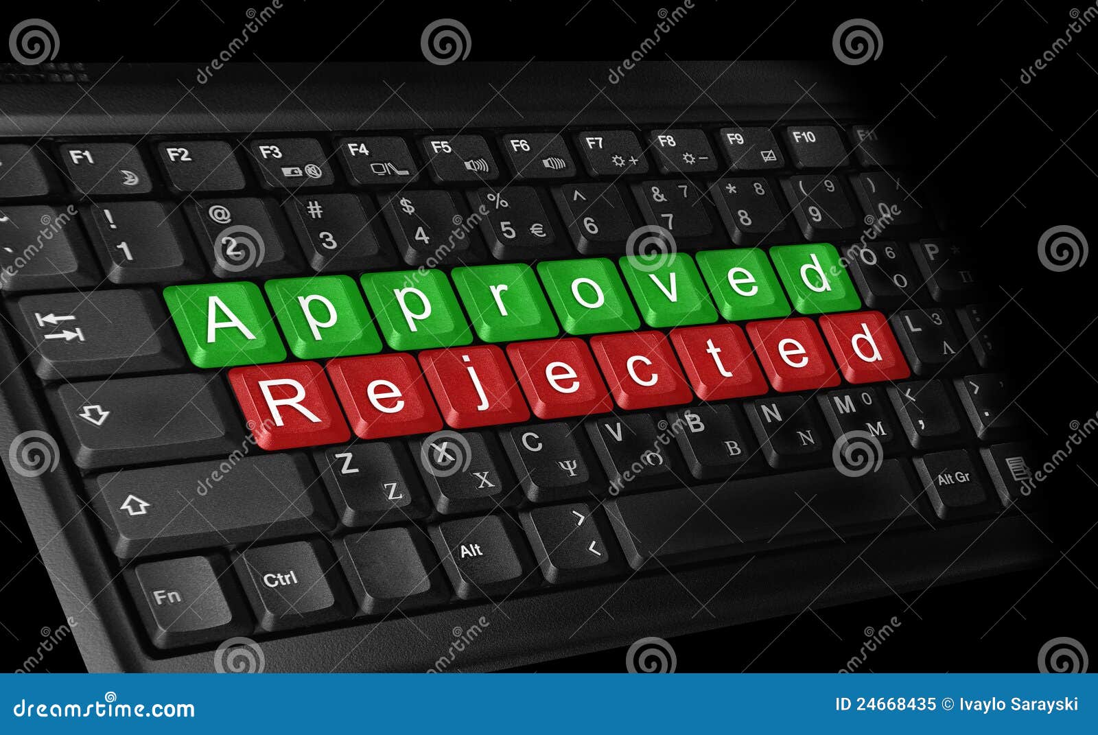 Approved -Rejected stock image. Image of science, digital - 24668435