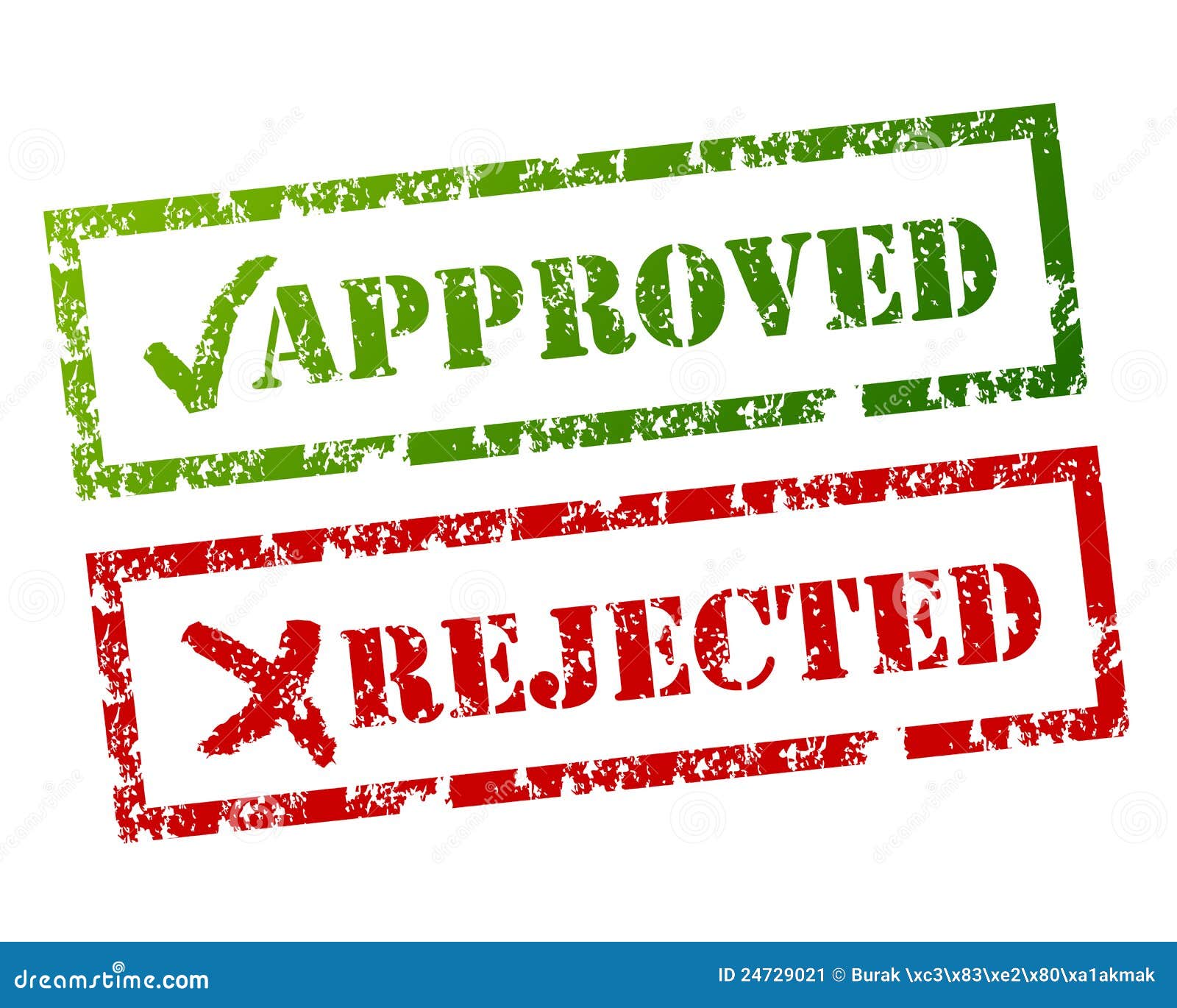 Approved Rejected sign stock vector. Illustration of plus - 24729021 Approved Rejected sign stock vector. Illustration of plus - 24729021