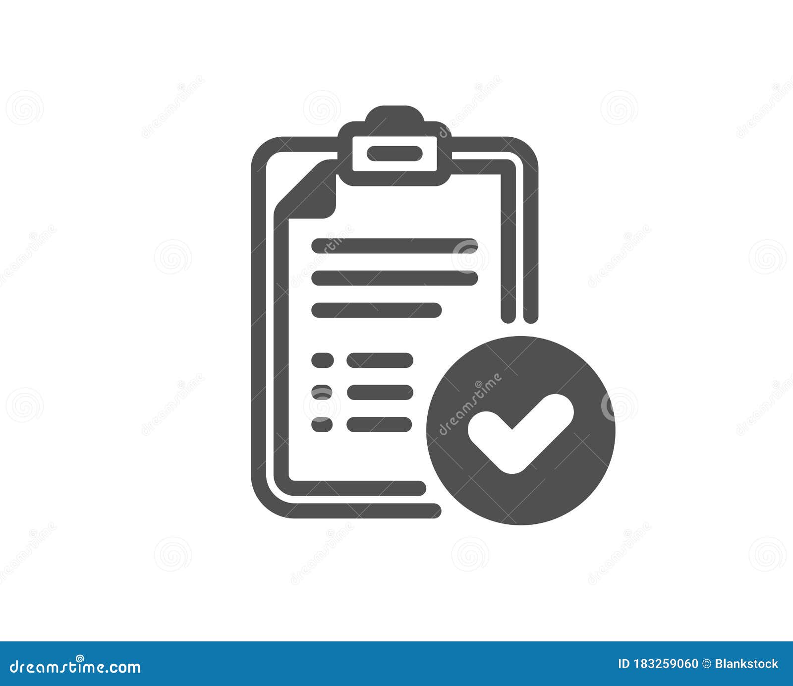Approved Report Icon. Accepted Document Sign. Vector Stock Vector ...