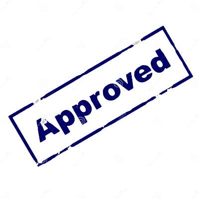 Approved Rubber ink stamp stock illustration. Illustration of endorse ...