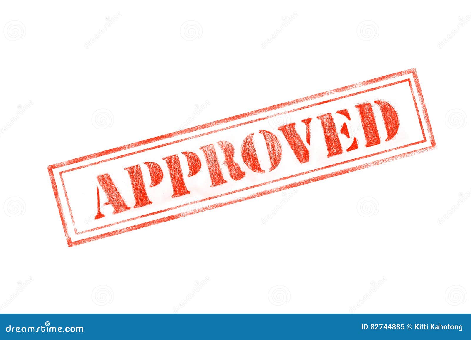 `APPROVED` Rubber Stamp Over a White Background Stock Illustration ...