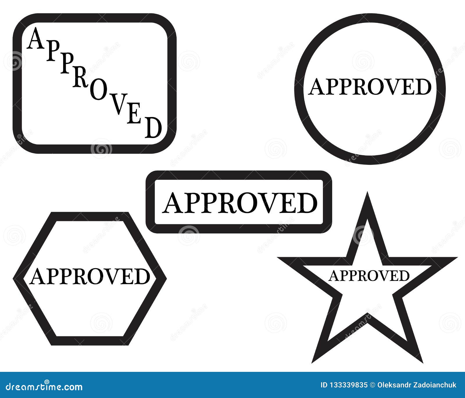 Approved rubber stamp stock vector. Illustration of paper - 133339835