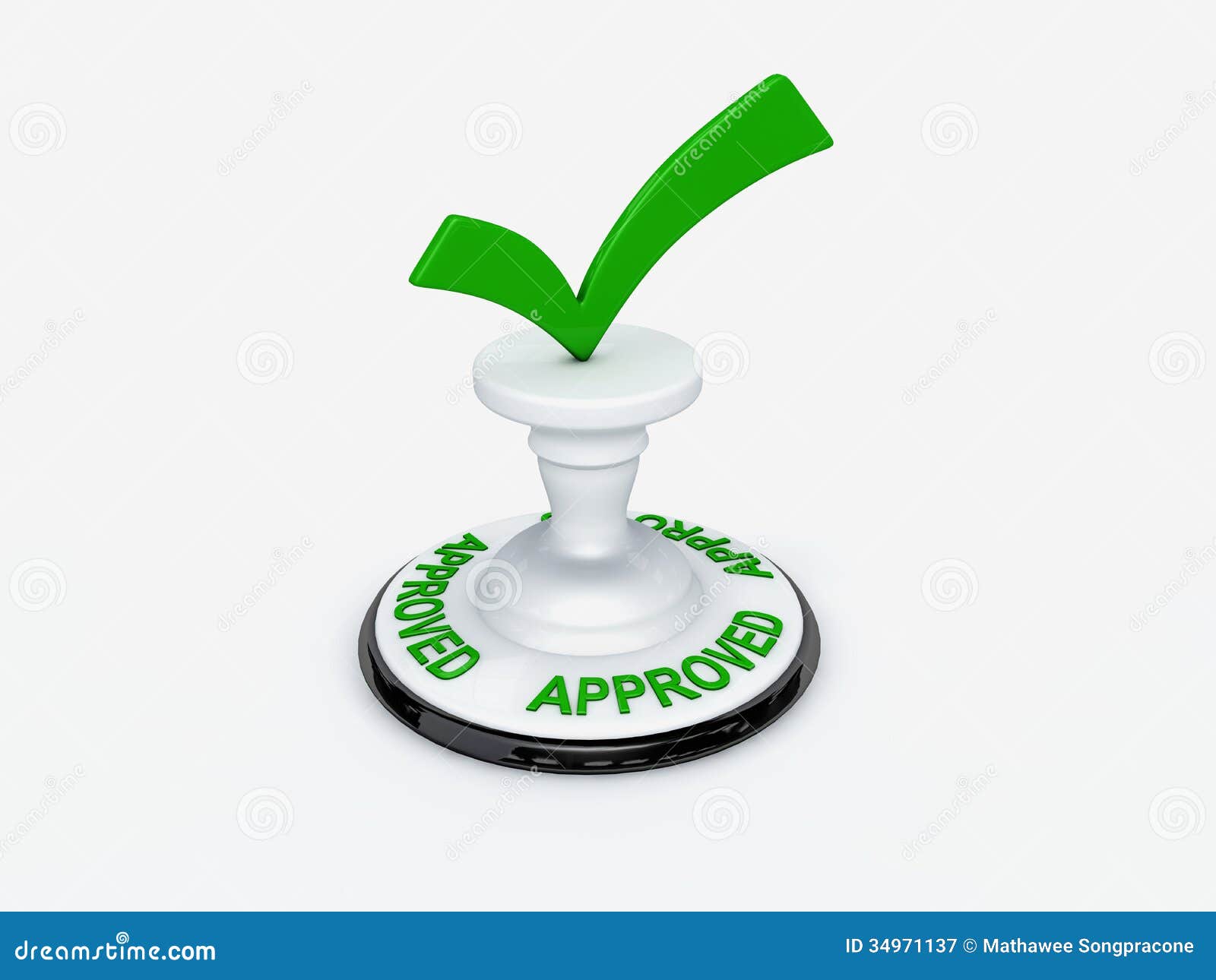 Approved sign stock illustration. Illustration of icon - 34971137