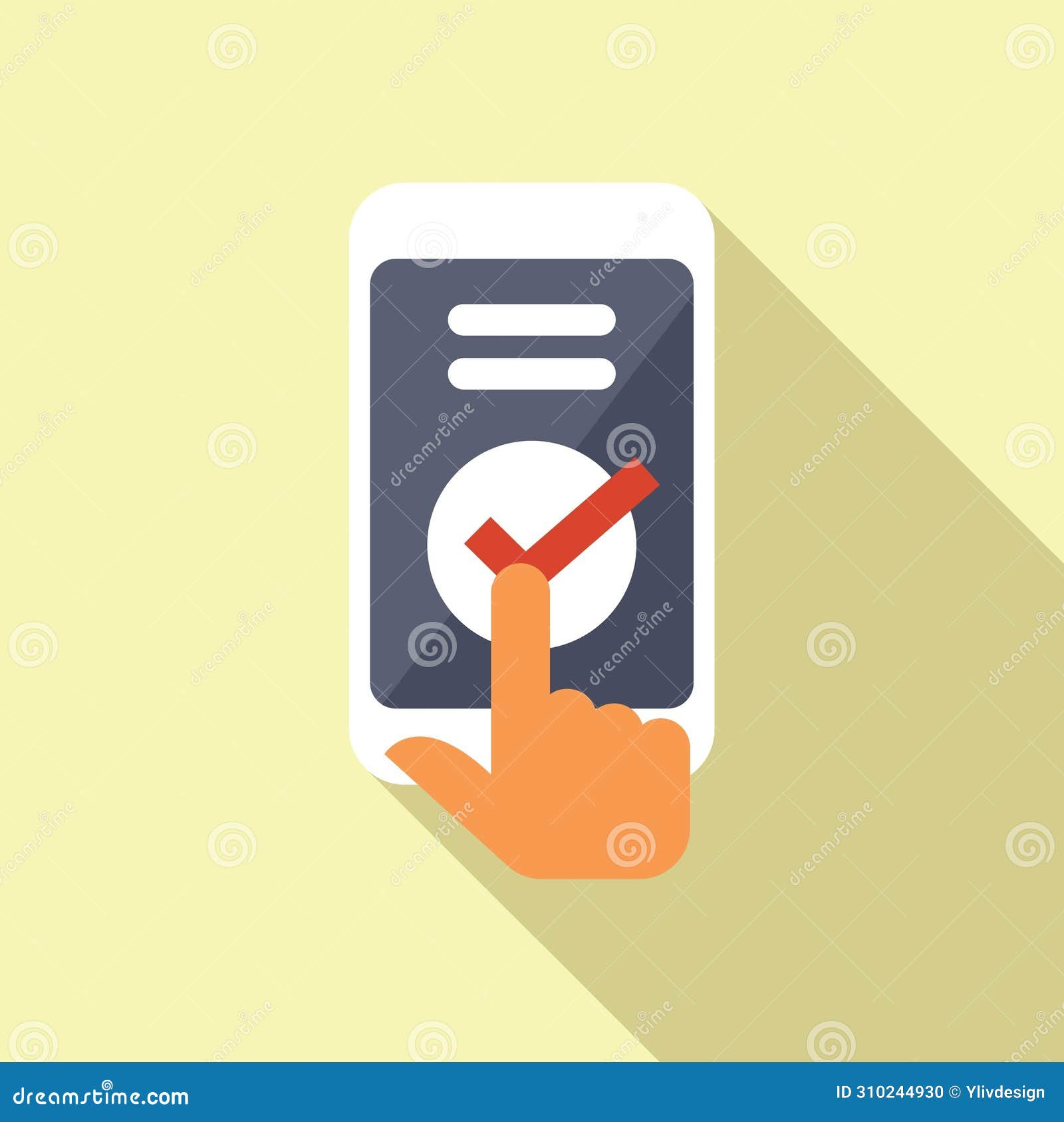 Approved Sign in Device Icon Flat Vector. Two Factor Verify Stock ...