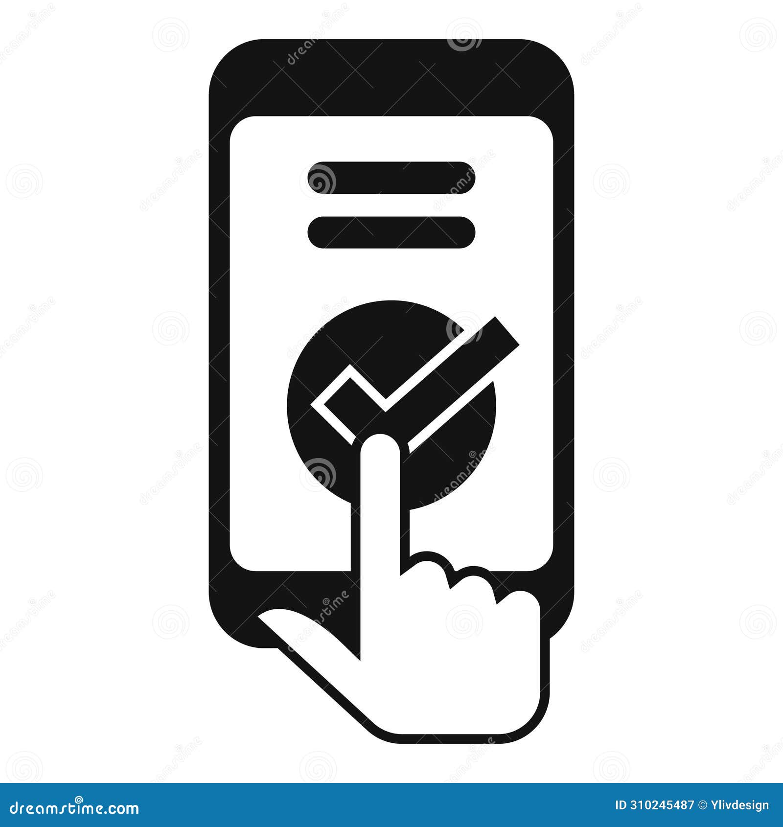 Approved Sign in Device Icon Simple Vector. Two Factor Verify Stock ...