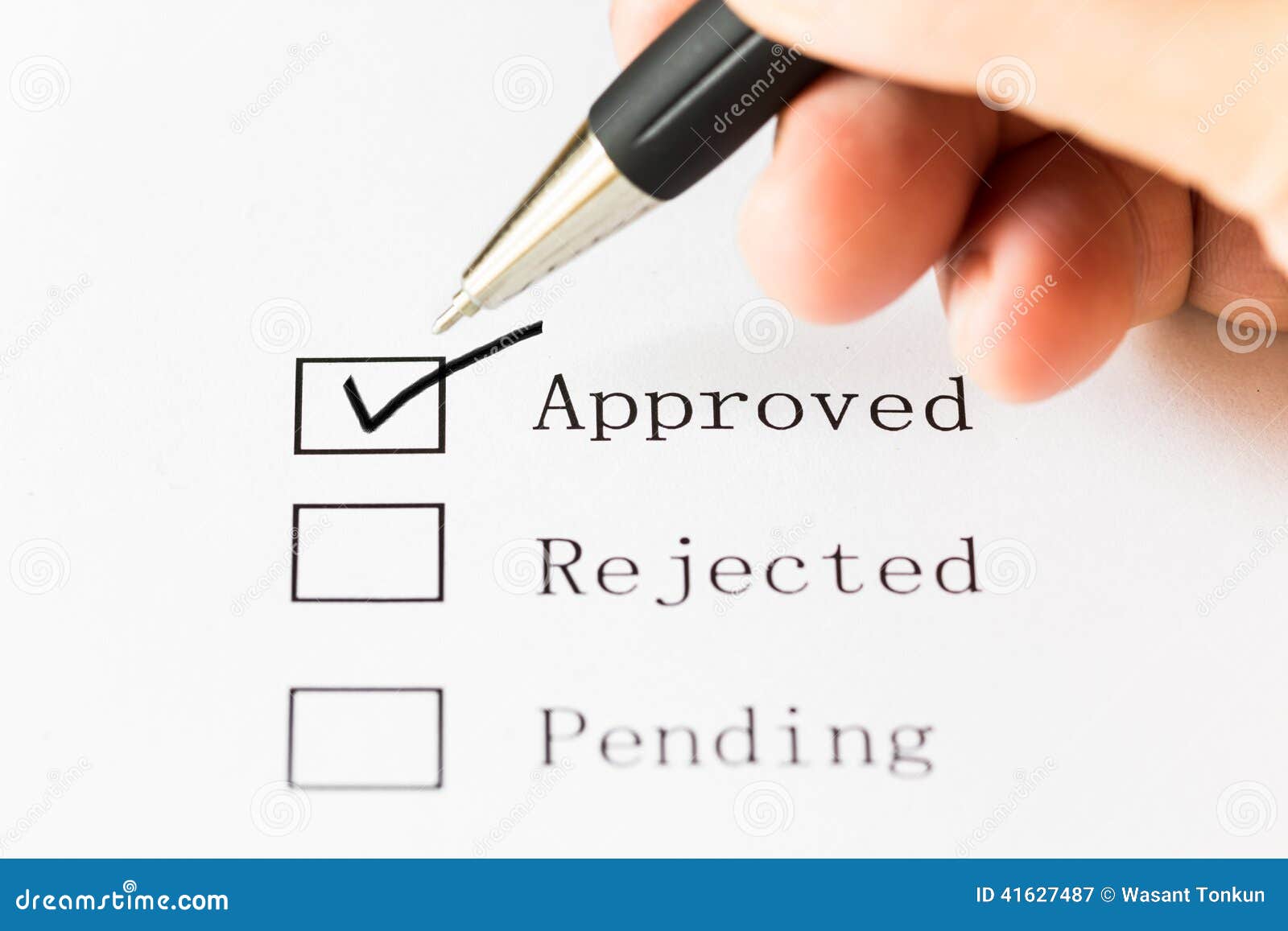 Approved sign stock image. Image of favor, okay, answer - 41627487