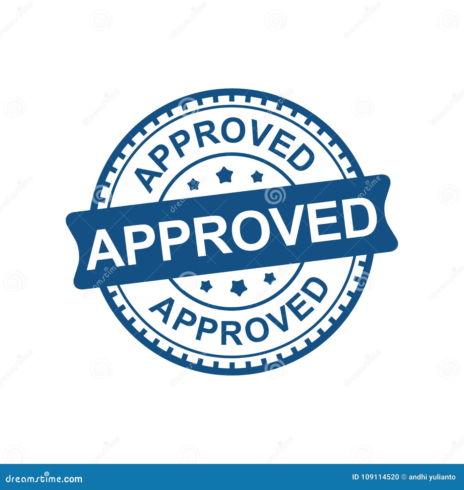 Approved Sign Label Marker Vector Design Stock Illustration ...