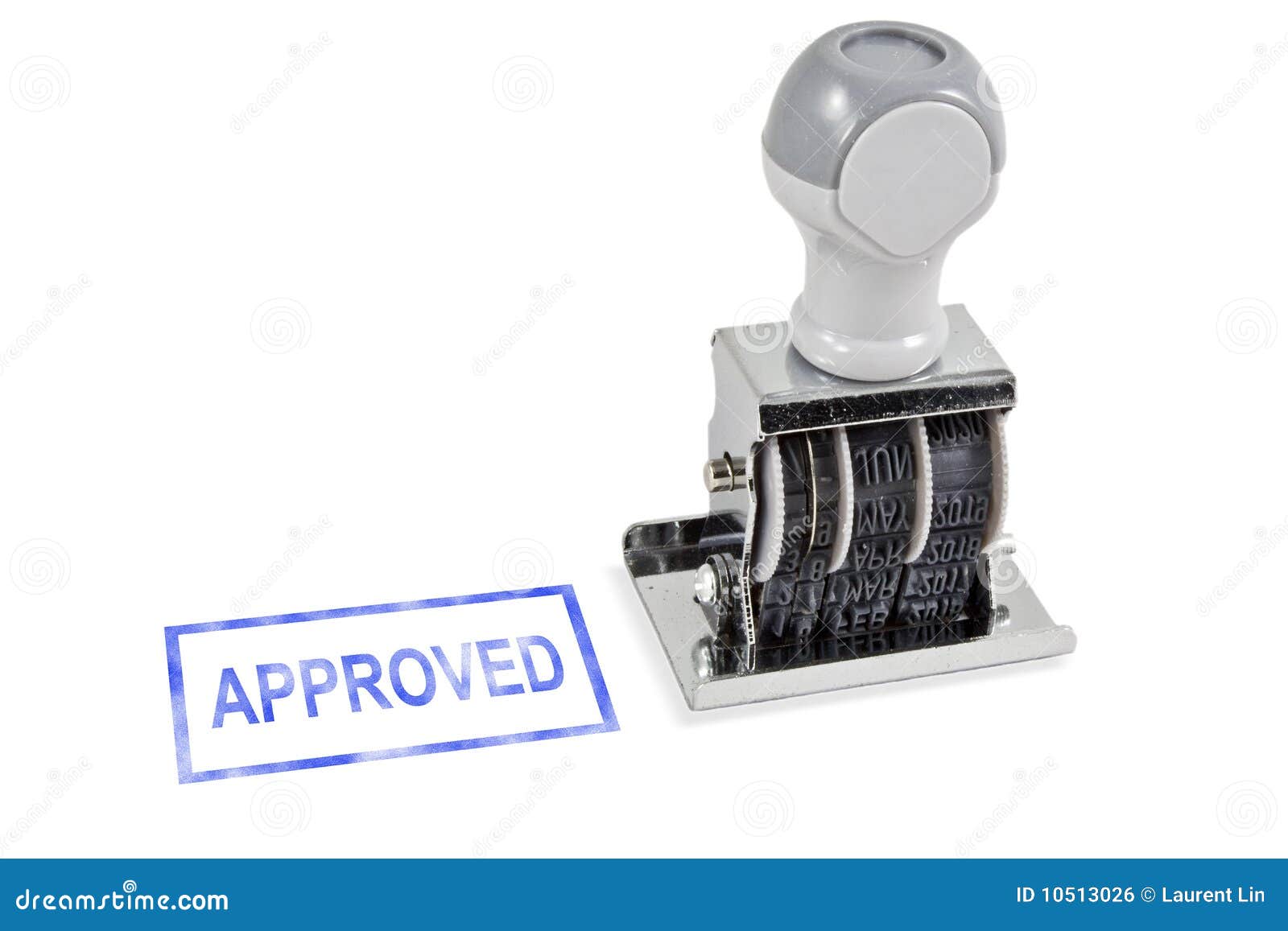 Approved Stamp stock photo. Image of office, isolated - 10513026