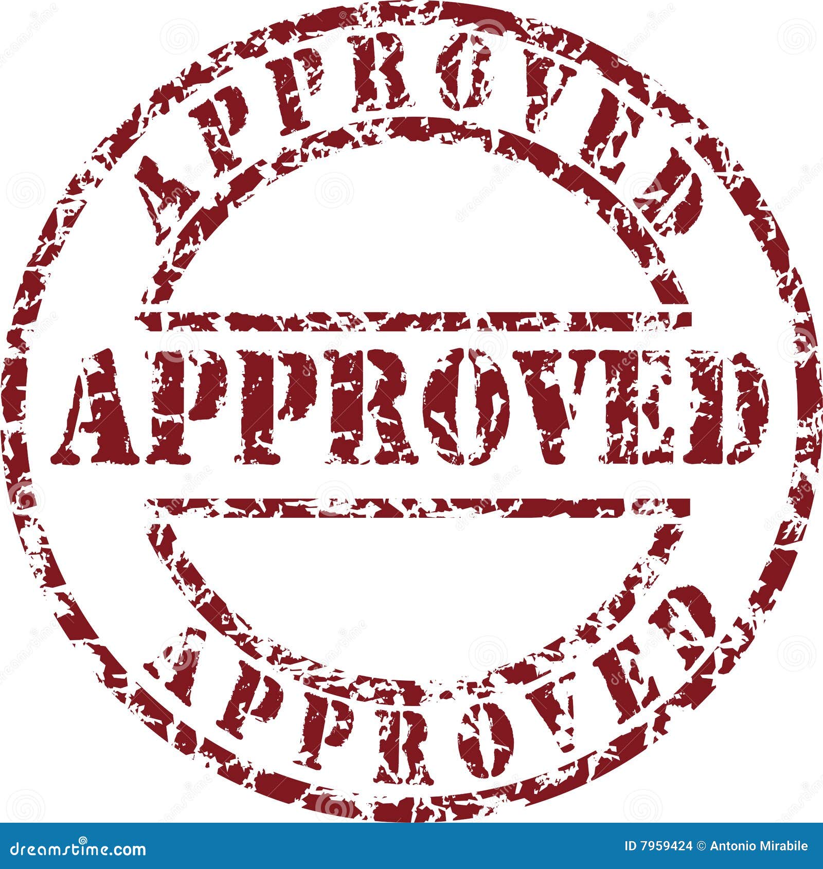 Approved Stamp Vector Illustration | CartoonDealer.com #7959424