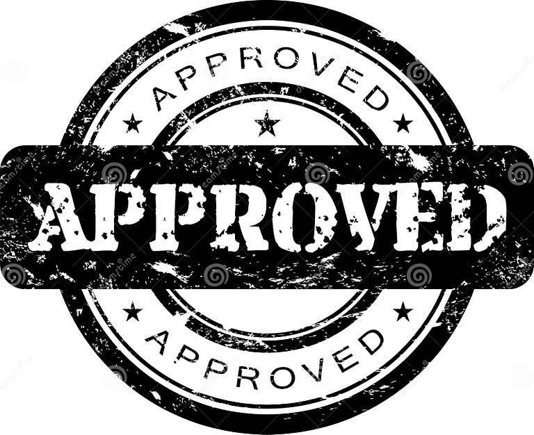 Approved stamp stock vector. Illustration of approved - 8591025