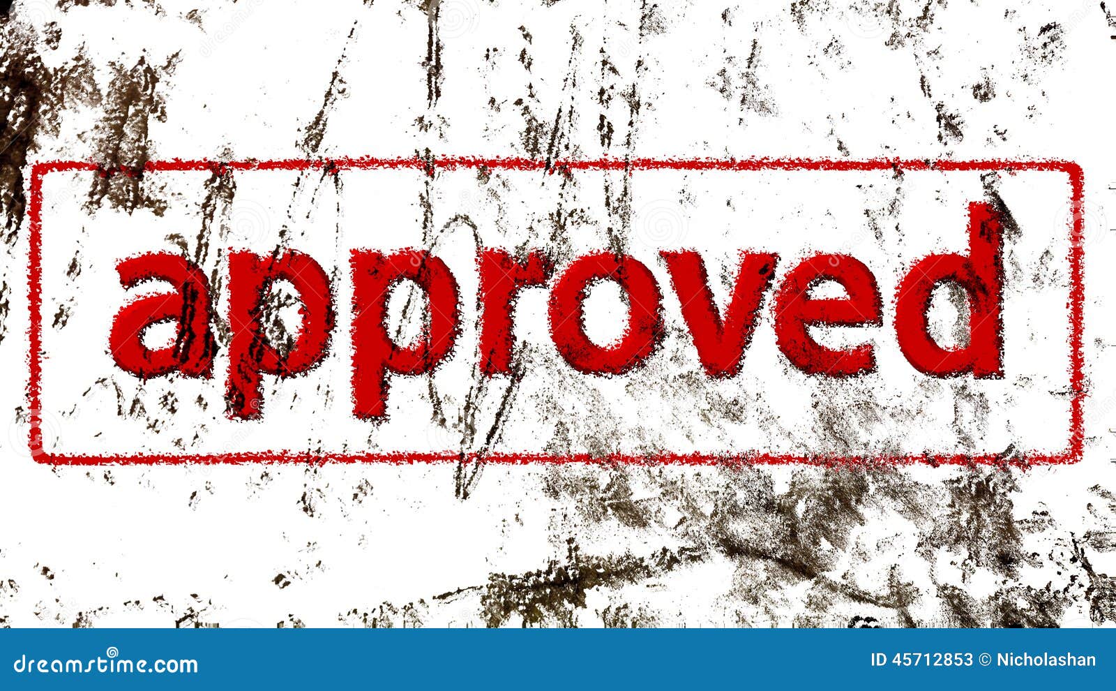 Approved stamp stock illustration. Illustration of icon - 45712853