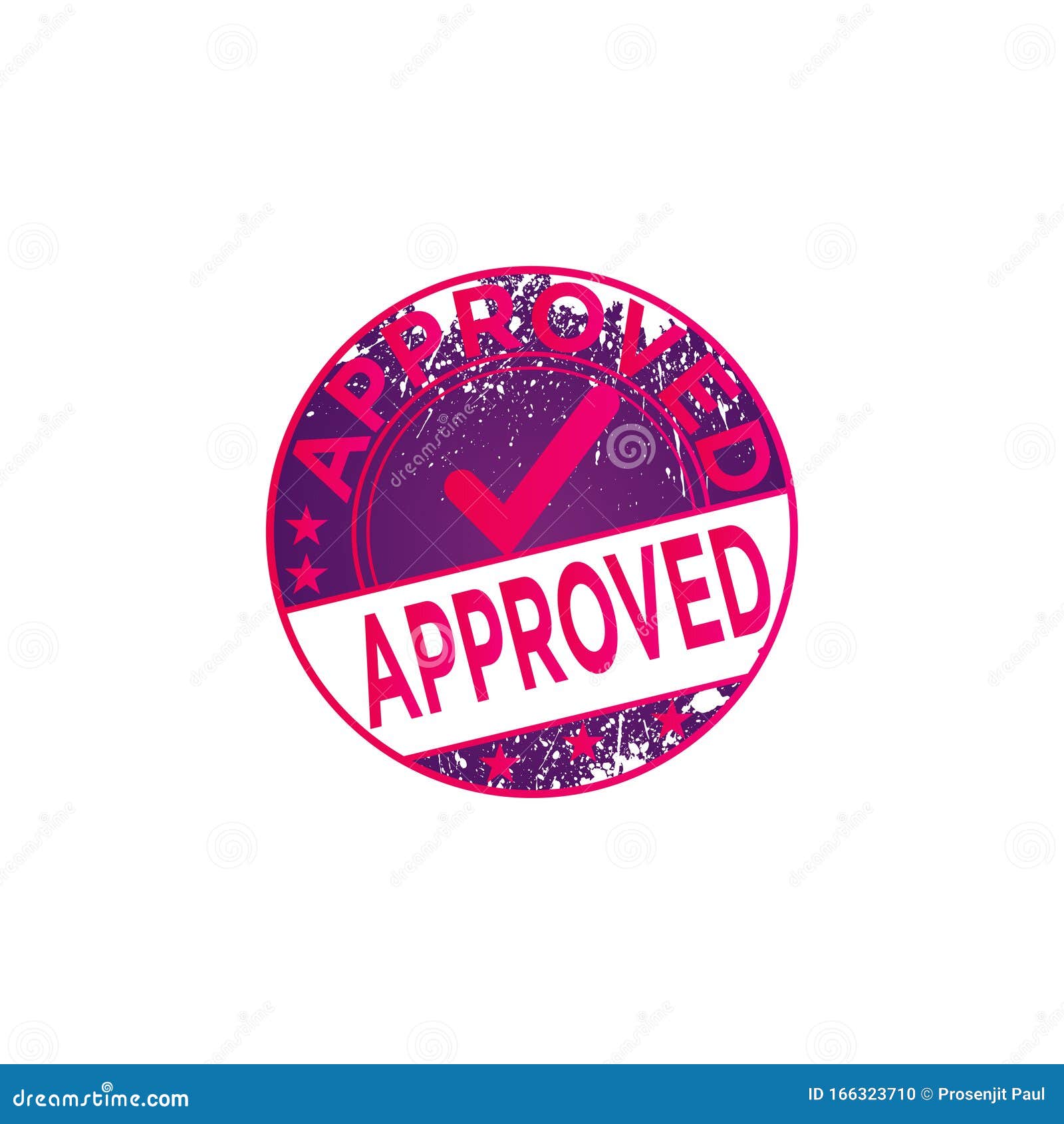 Approved, Stamp,colorful Approved Sign Stock Vector - Illustration of ...