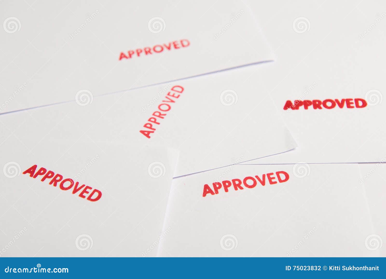 Approved Stamp on Document stock photo. Image of hand - 75023832