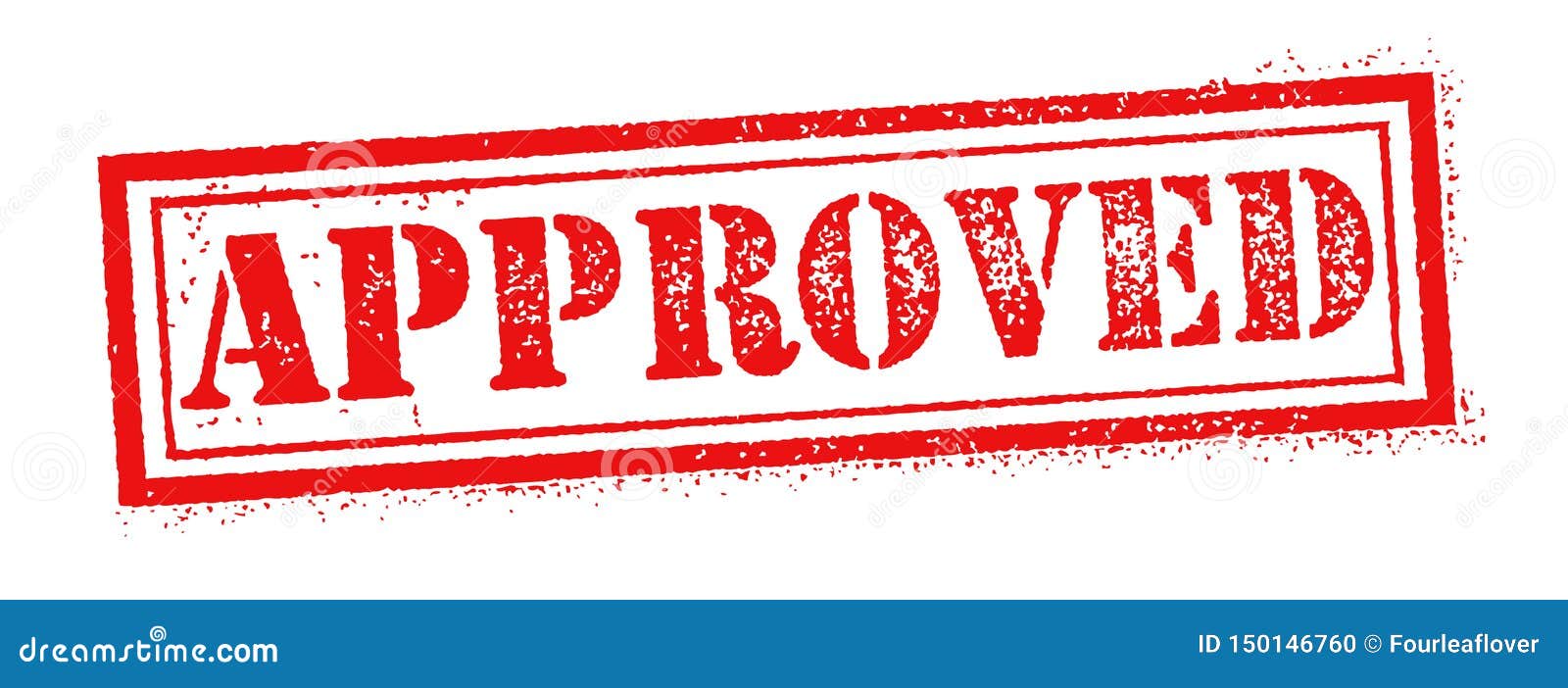 Approved stamp red stock vector. Illustration of agreed - 150146760