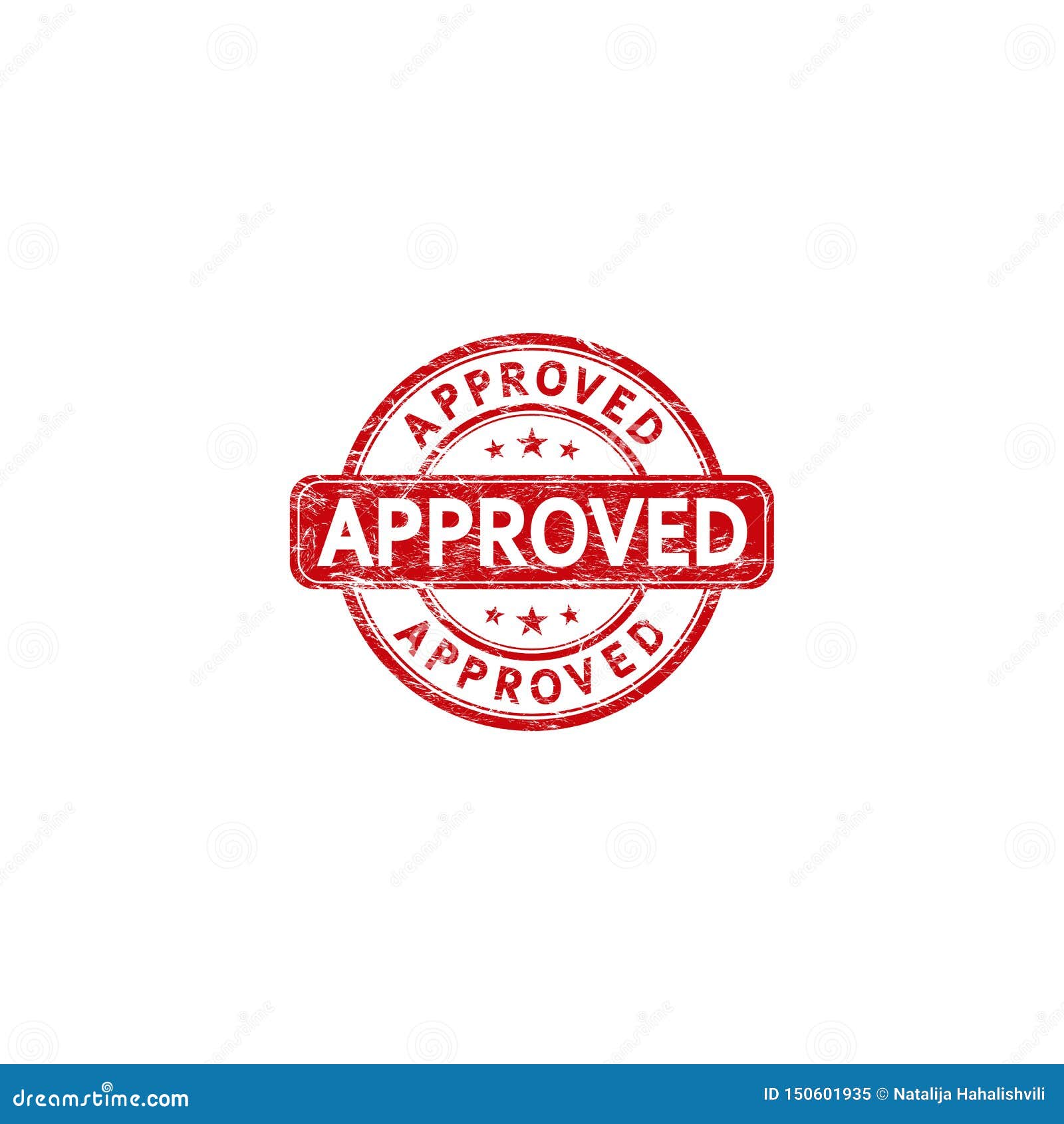 Approved. Stamp. Red Round Grunge Approved Sign. Stock Vector ...