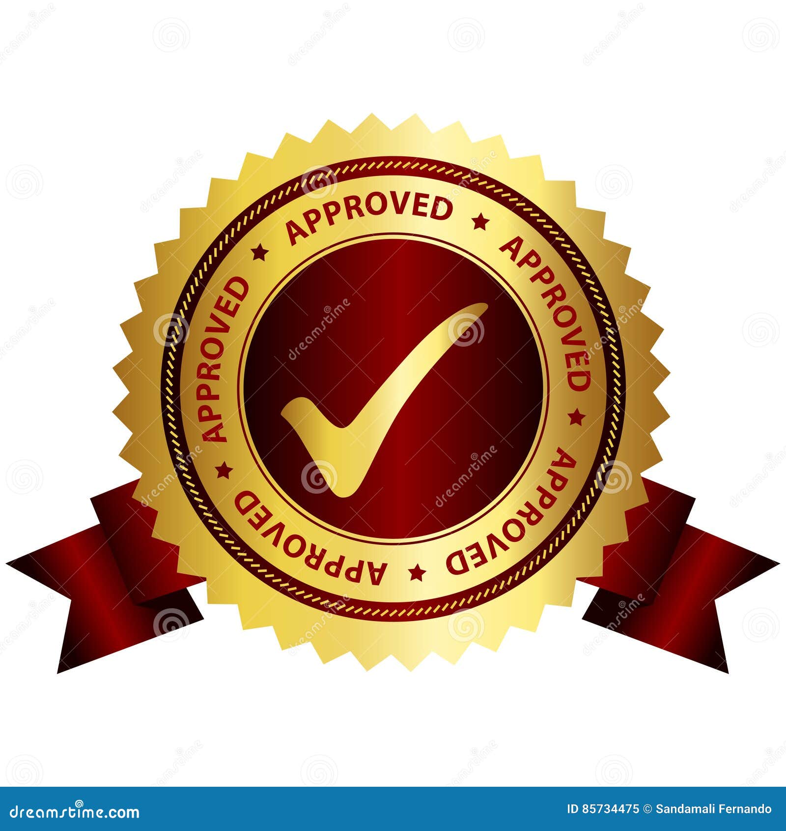 Approved stamp stock illustration. Illustration of mark - 85734475