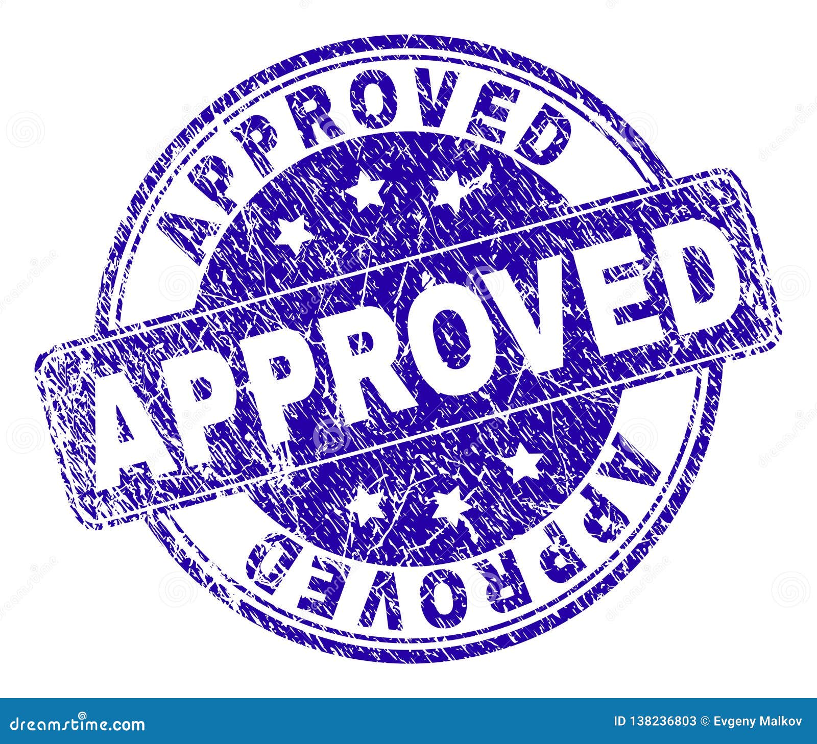 Grunge Textured APPROVED Stamp Seal Stock Vector - Illustration of ...