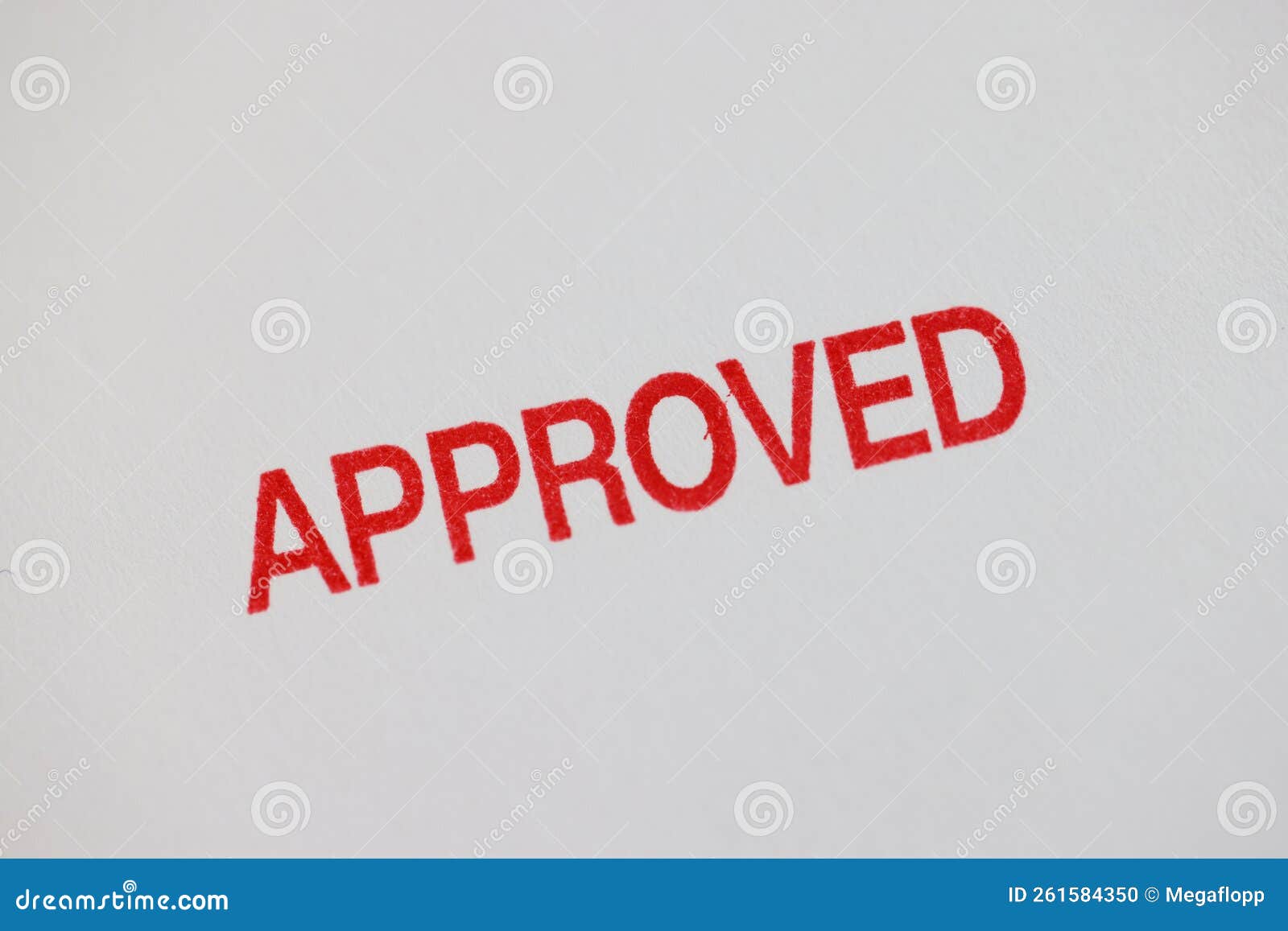 Approved Stamp on White Background Stock Illustration - Illustration of ...